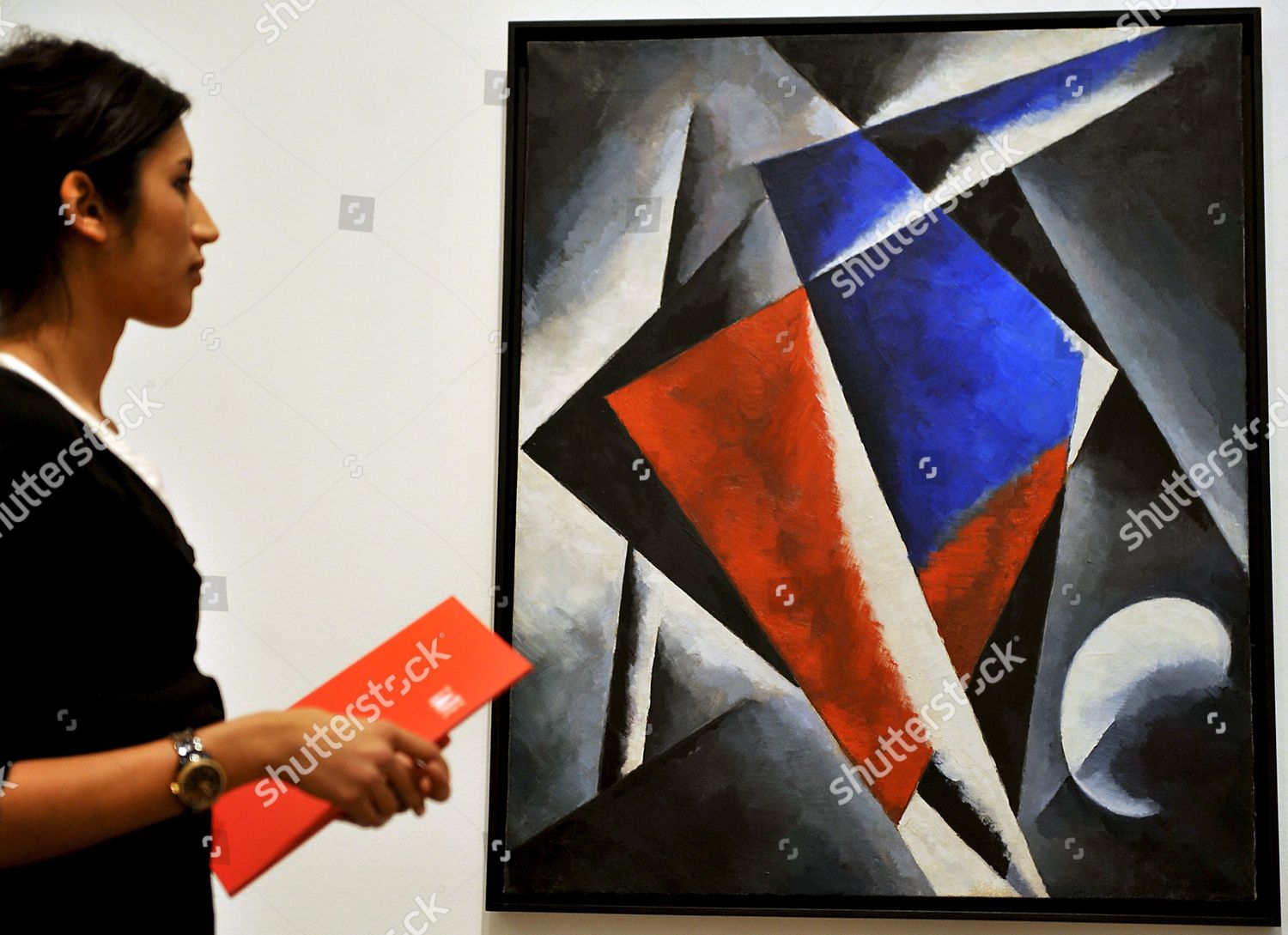 Tate Modern Staff Looks Over Works Editorial Stock Photo - Stock Image ...