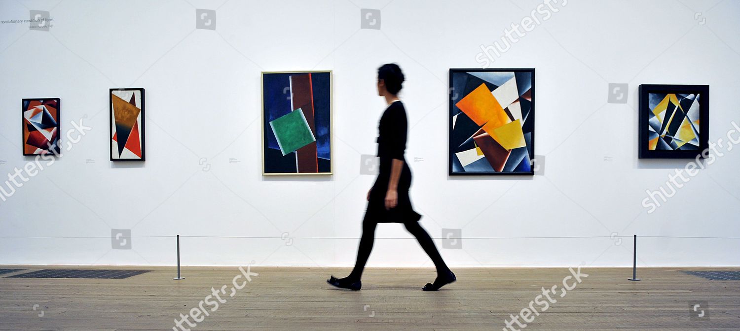 Tate Modern Staff Looks Over Works Editorial Stock Photo - Stock Image ...
