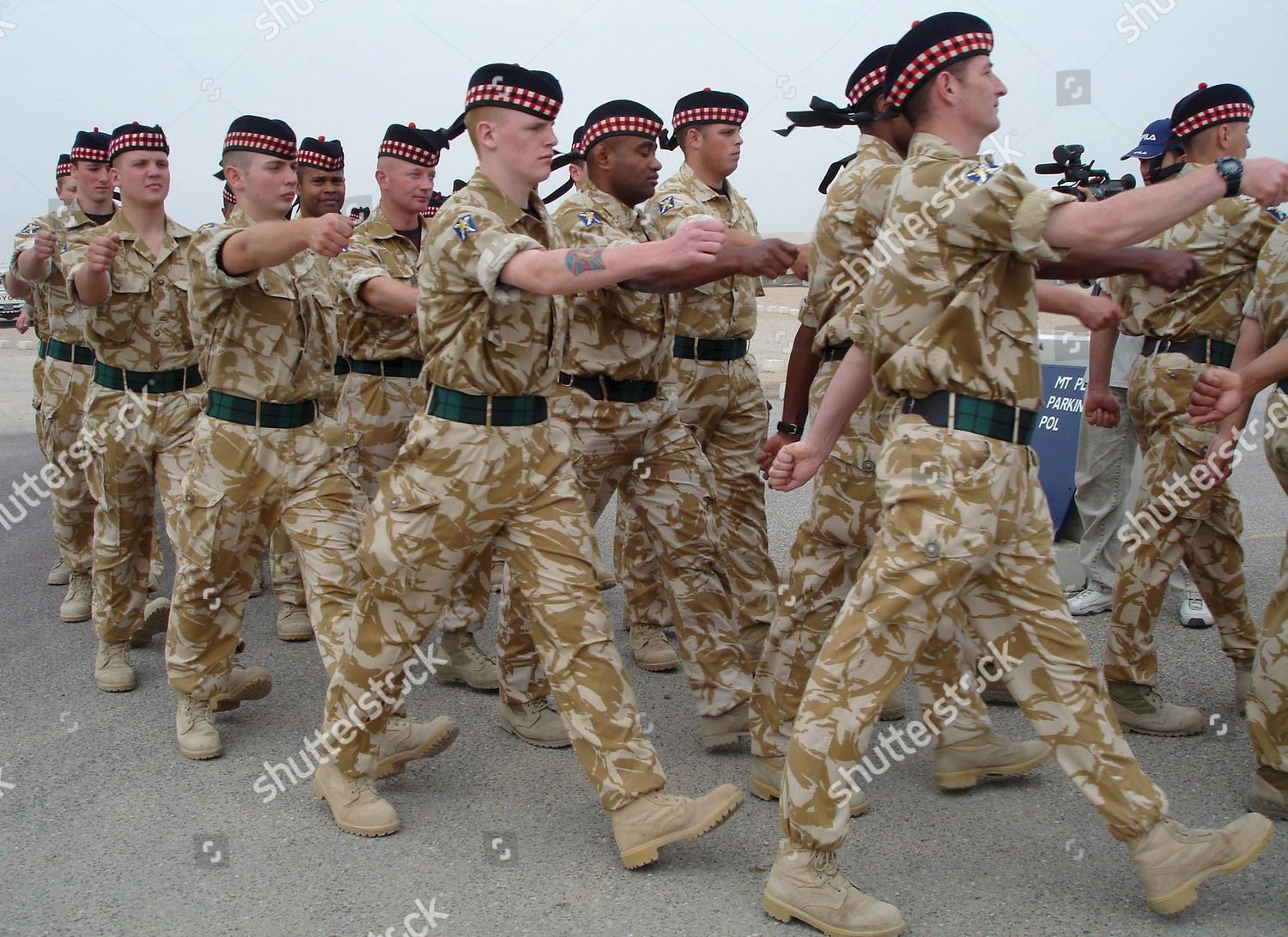 Scottish Soldiers March During Military Parade Editorial Stock Photo ...