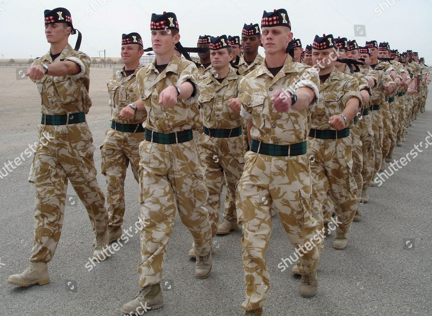 Scottish Soldiers March During Military Parade Editorial Stock Photo ...