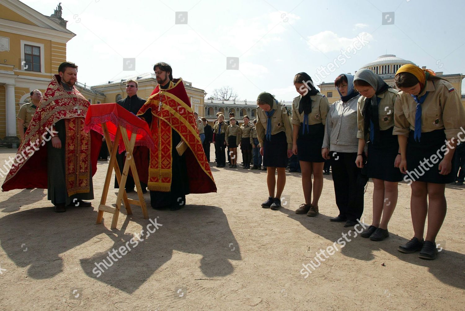 Russian Scouts Attend Service Park Pavlovsky Editorial Stock Photo ...