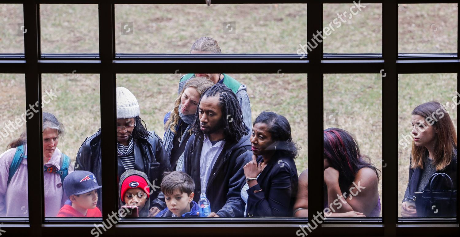 People Peer Through Window Watch Speeches Editorial Stock Photo - Stock ...