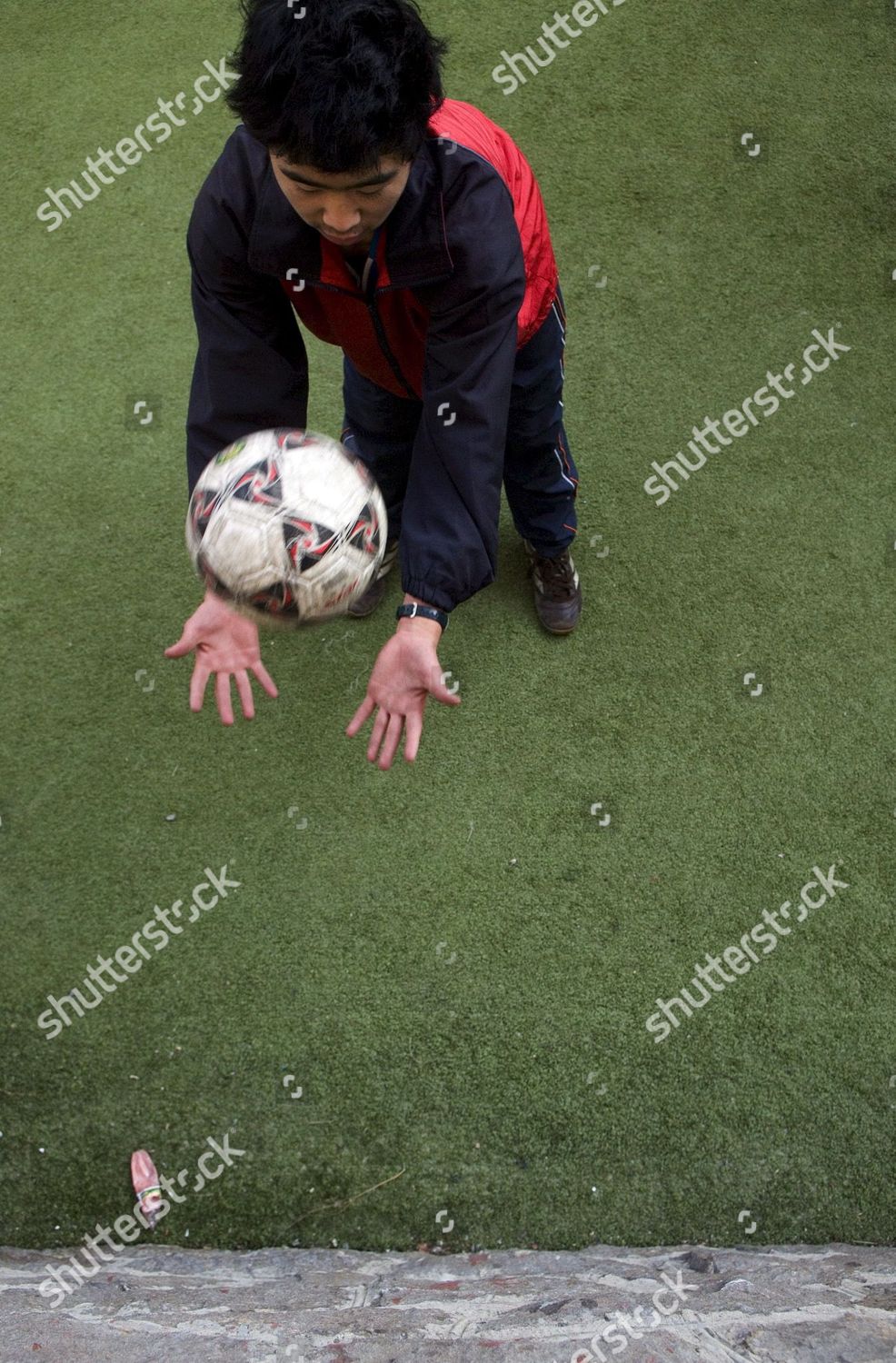 Blind Child Ding Lei Who Goalkeeper Editorial Stock Photo - Stock Image ...