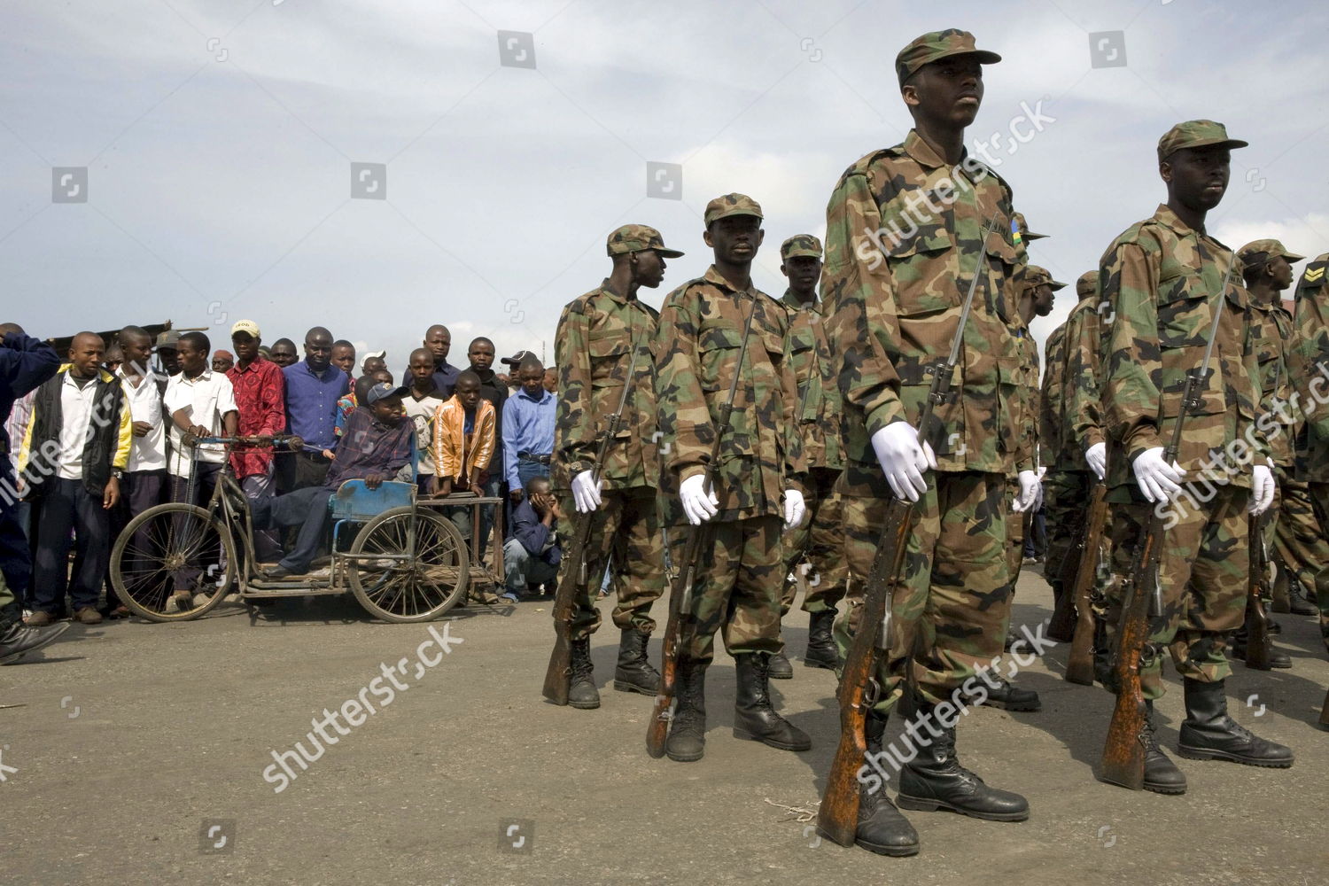 Rwandan Army Soldiers Form During Ceremony Editorial Stock Photo ...