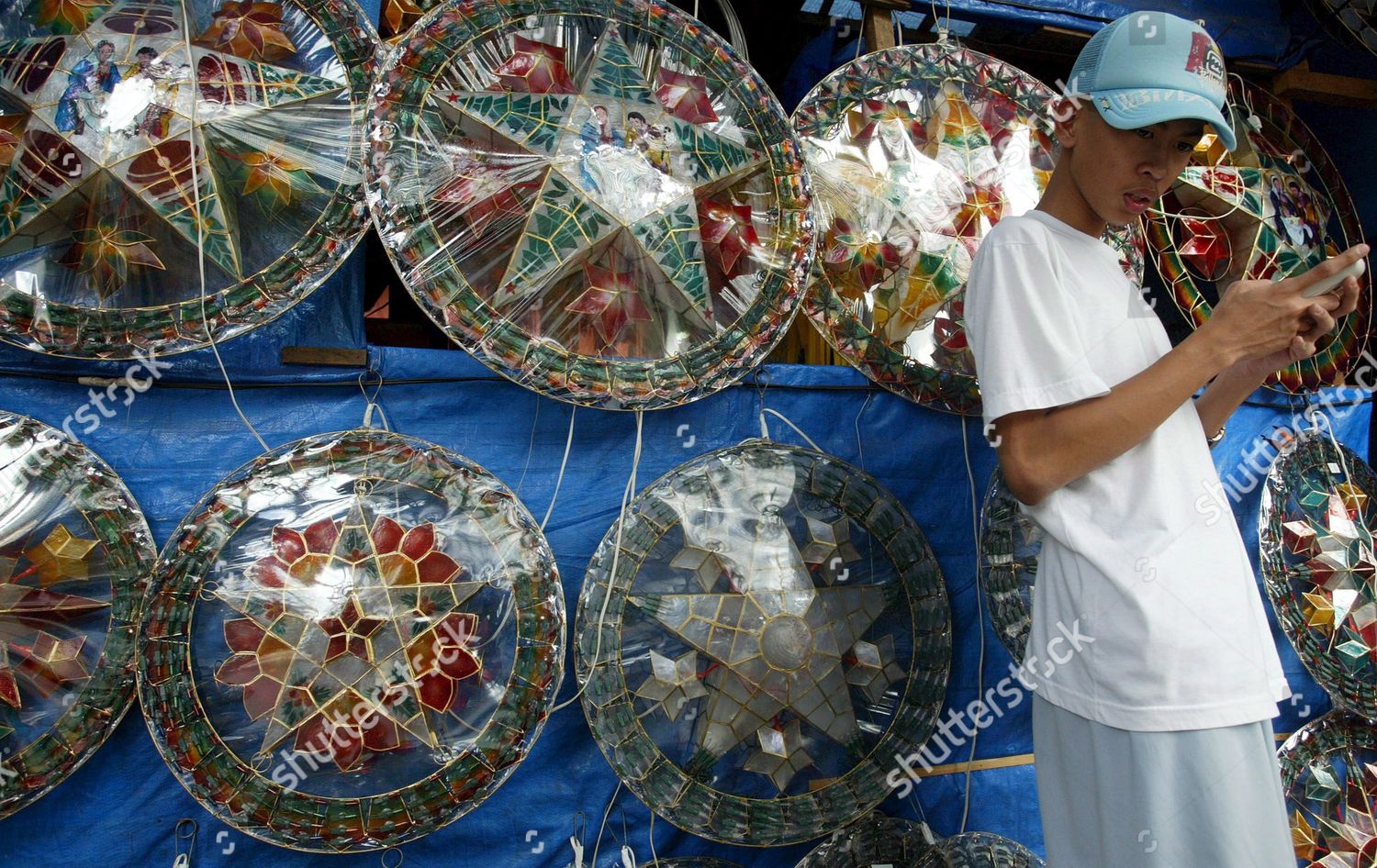 Filipino Christmas Lantern Vendor Tex Thru Editorial Stock Photo ...