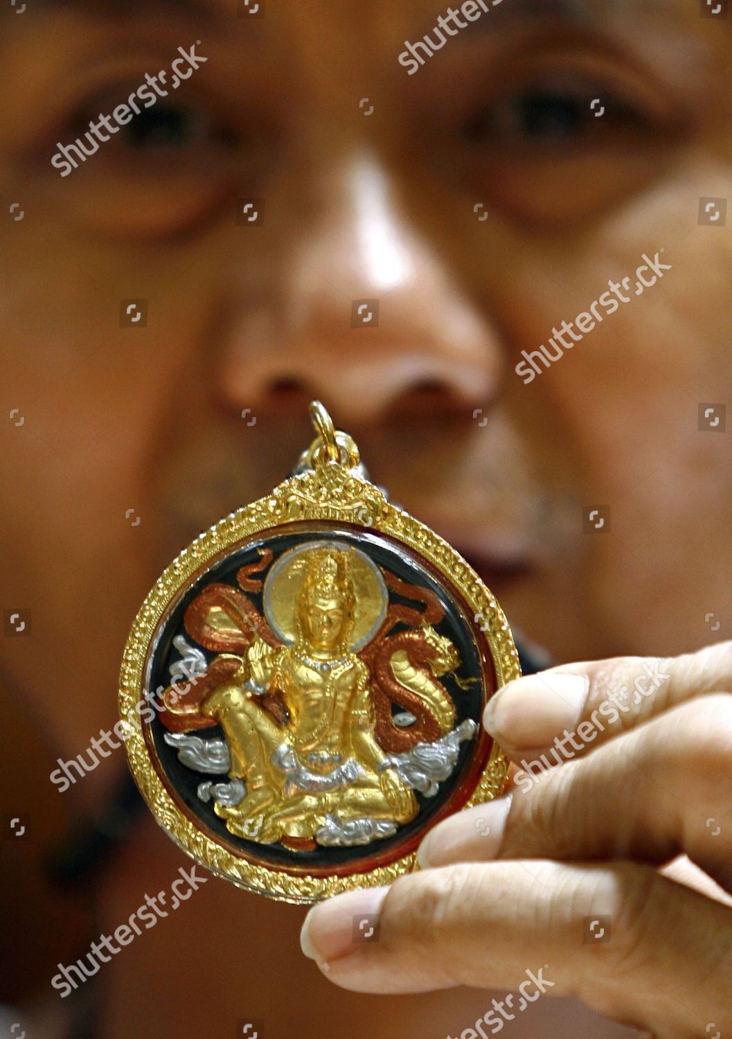 Thai Buddhist Shows His Jatukam Ramathep Editorial Stock Photo - Stock ...