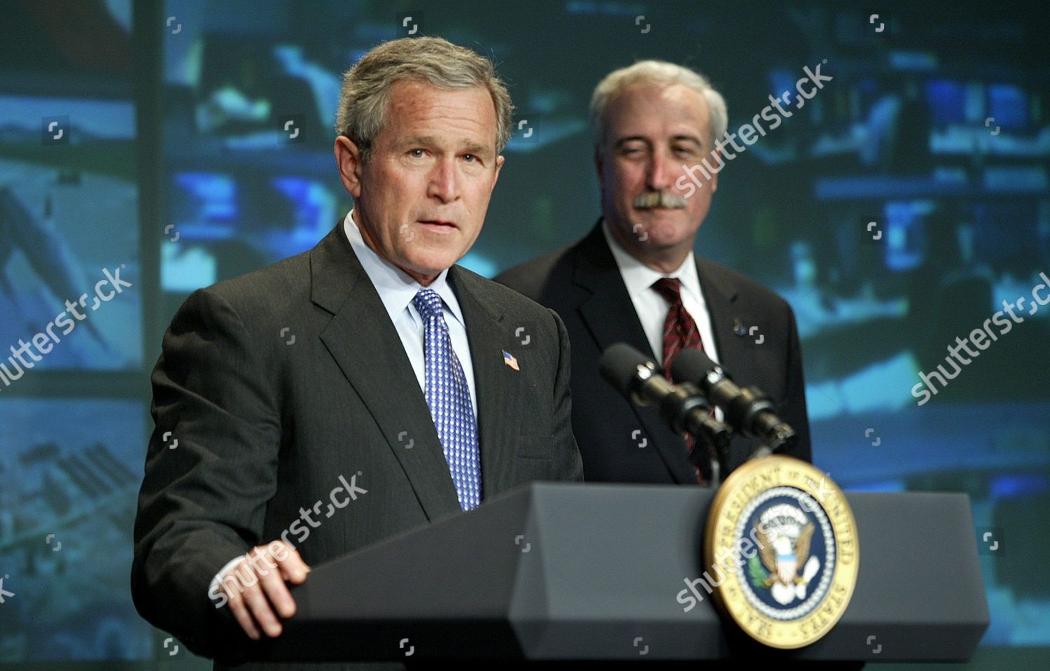 US PRESIDENT GEORGE W BUSH NASA Editorial Stock Photo - Stock Image ...