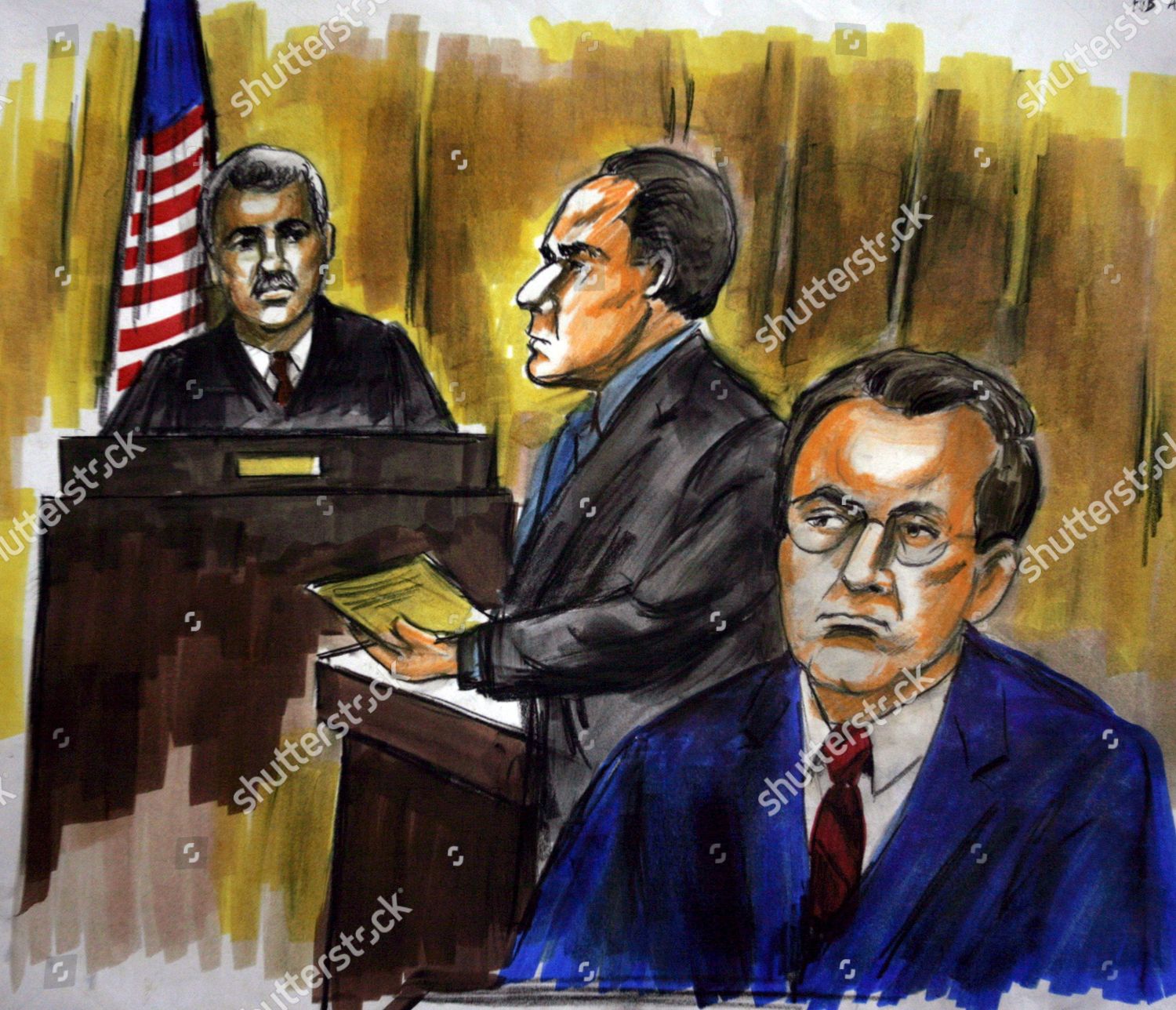 Courtroom Sketch Shows Edward Mazur R Editorial Stock Photo - Stock ...
