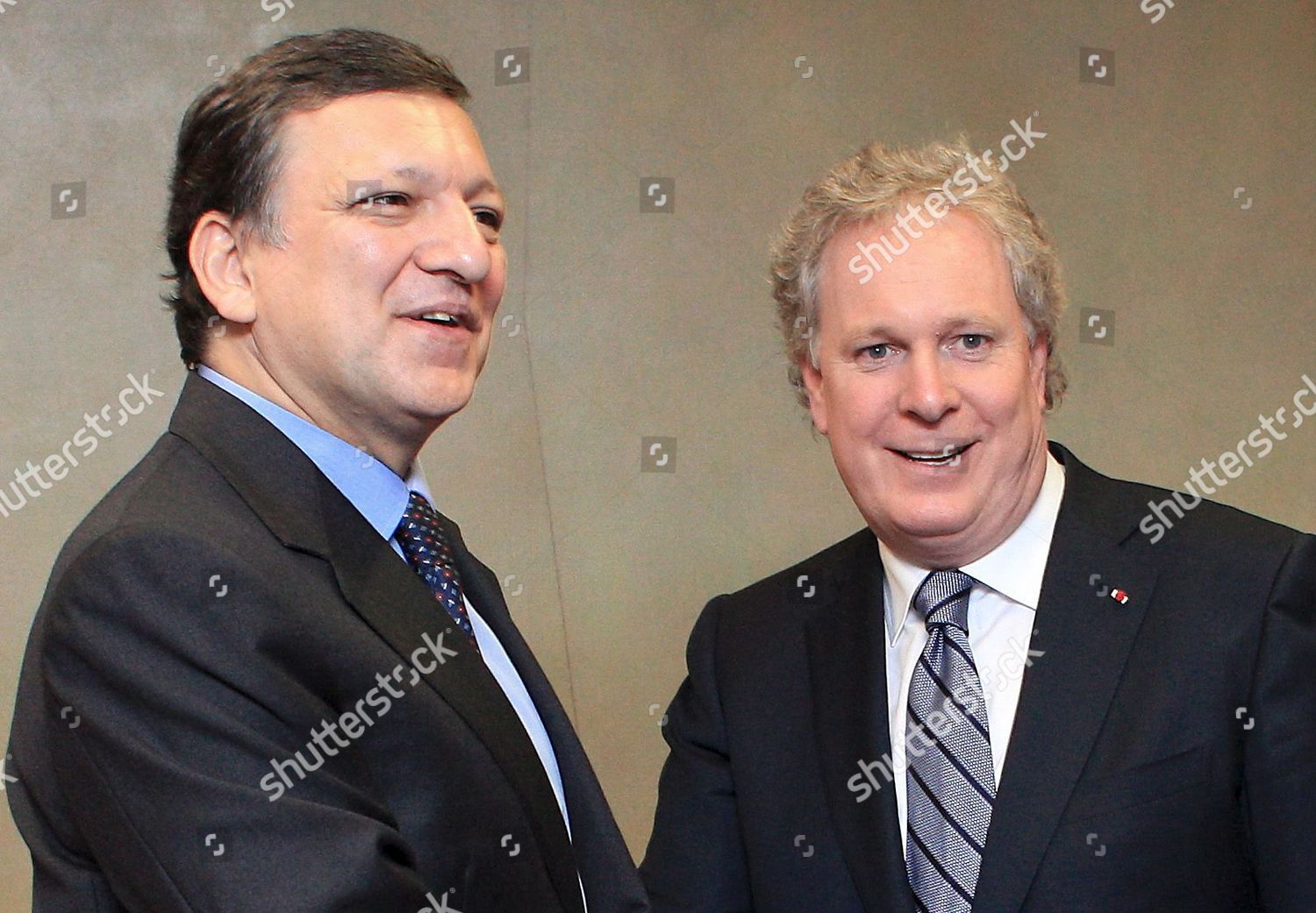 Quebec Prime Minister Jean Charest R Editorial Stock Photo - Stock ...