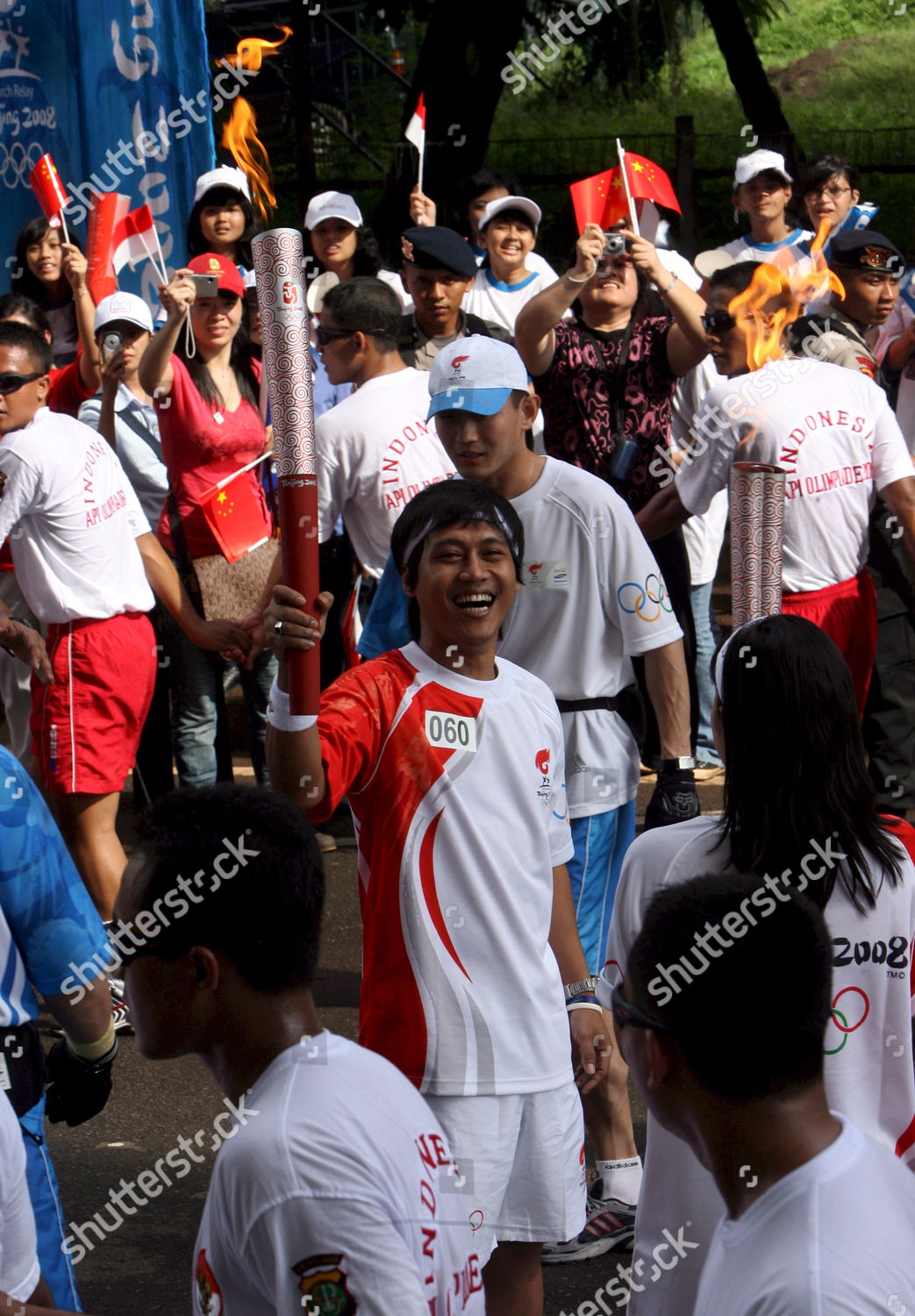 Indonesian Singer Nugie Holds Olympic Torch Editorial Stock Photo ...