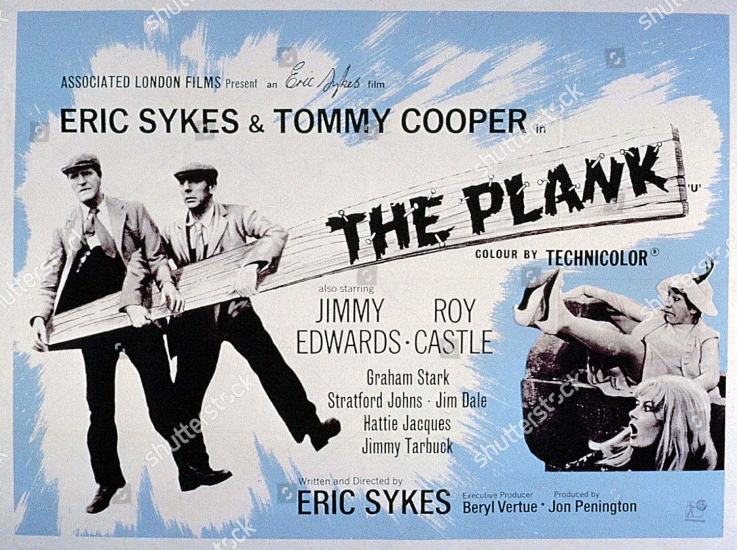 Plank Film Poster Eric Sykes Tommy Editorial Stock Photo - Stock Image ...