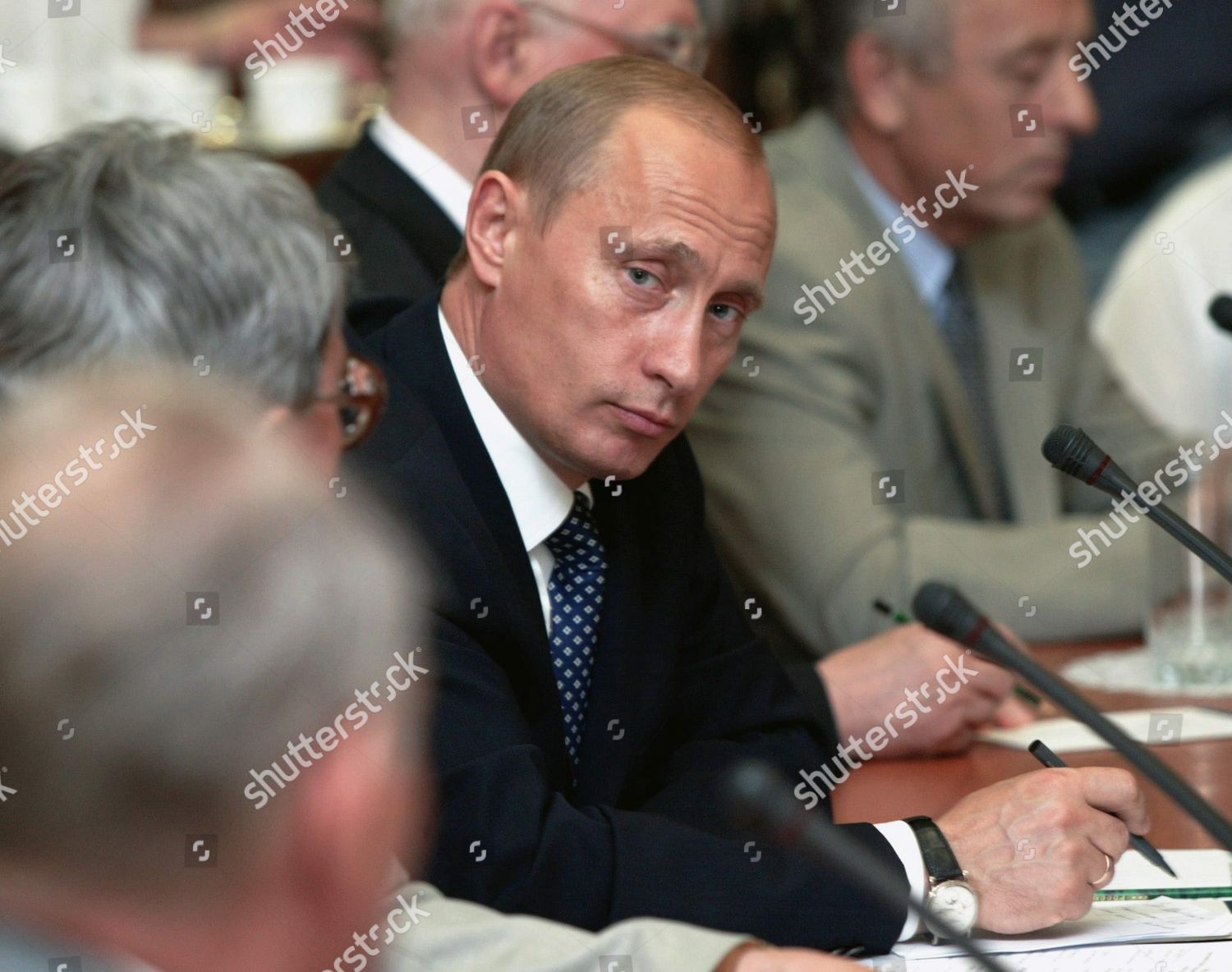 Russian President Vladimir Putin C Takes Editorial Stock Photo - Stock ...