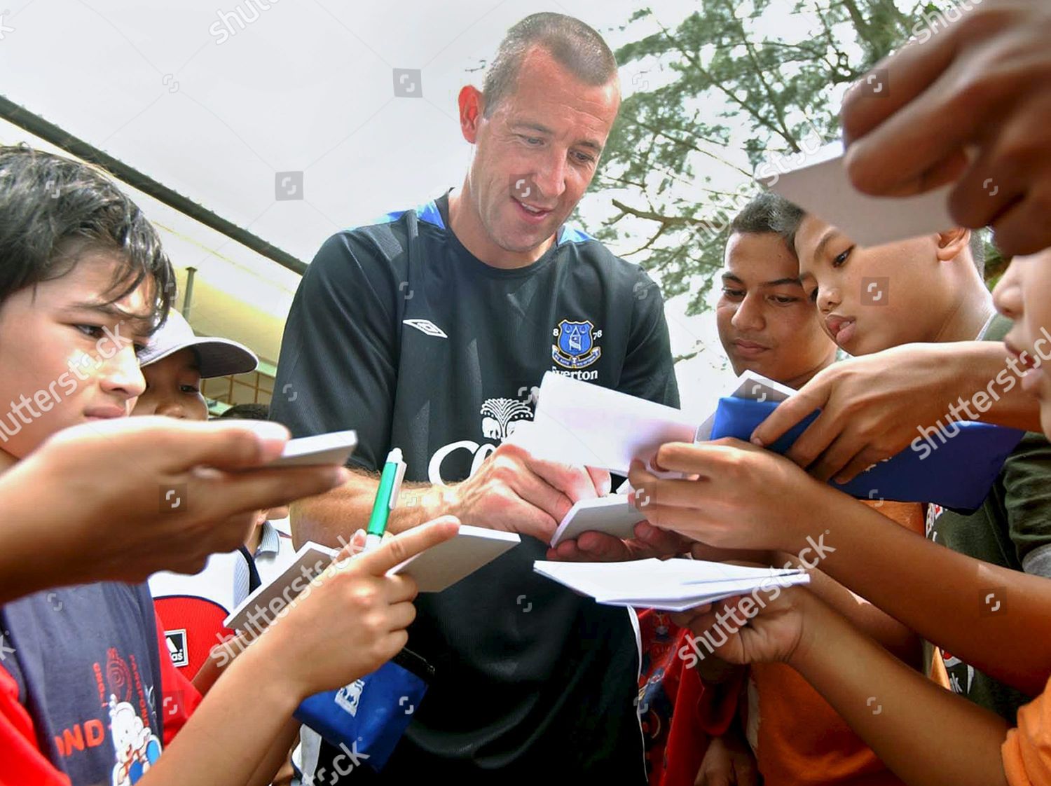 Everton Goal Keeper Nigel Martin Signs Editorial Stock Photo - Stock ...