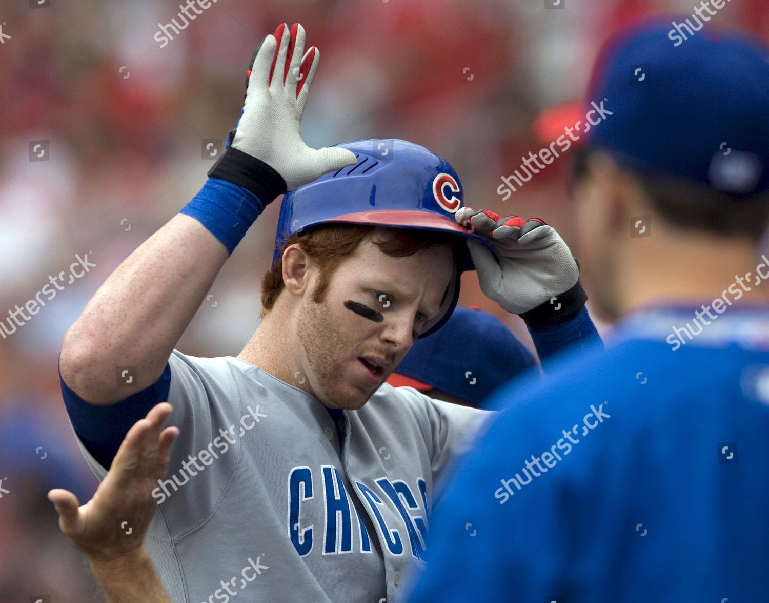 Chicago Cubs Outfielder Matt Murton Congratulated Editorial Stock Photo ...