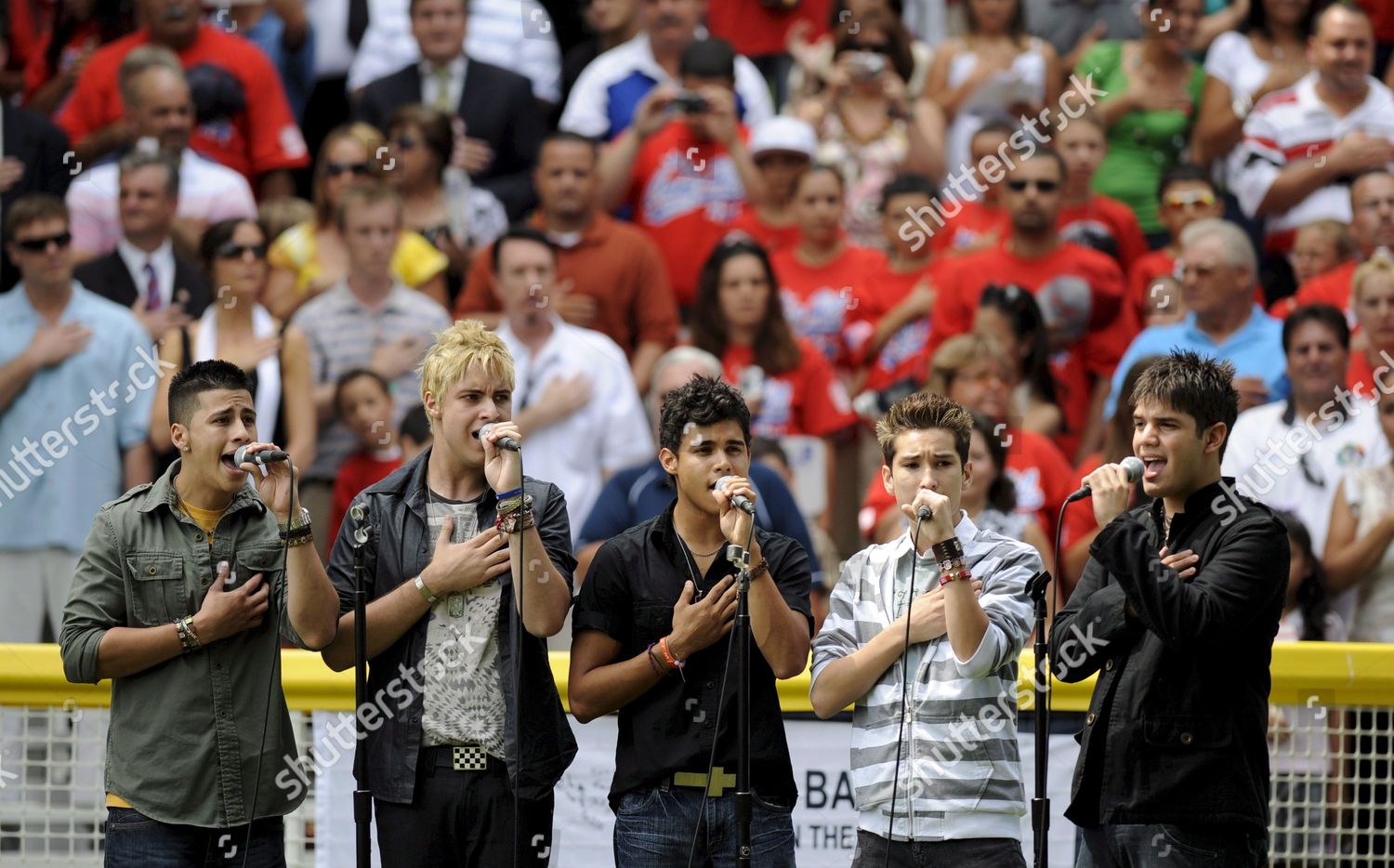 Pop Group Menudo Sings U S Editorial Stock Photo - Stock Image ...