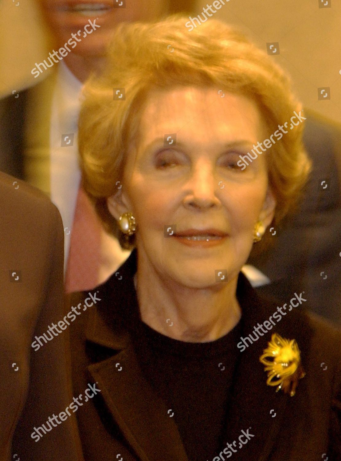 Nancy Regan Arrives Ronald Regan Presidential Editorial Stock Photo ...