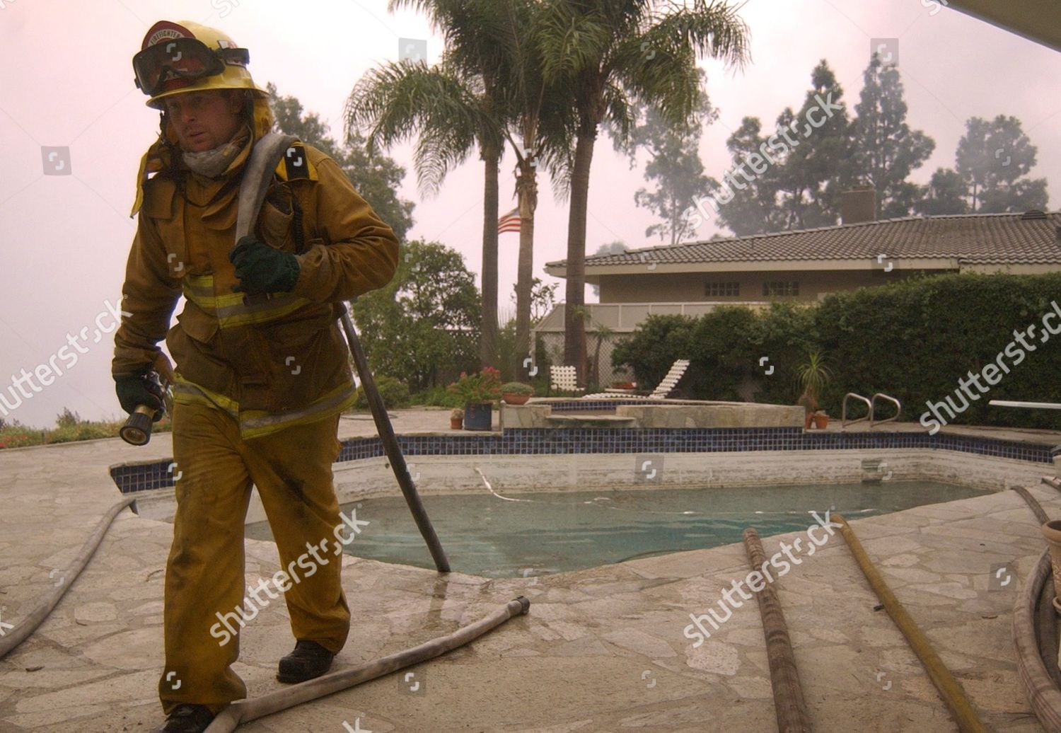Los Angeles County Firefighter Chris Brown Editorial Stock Photo ...