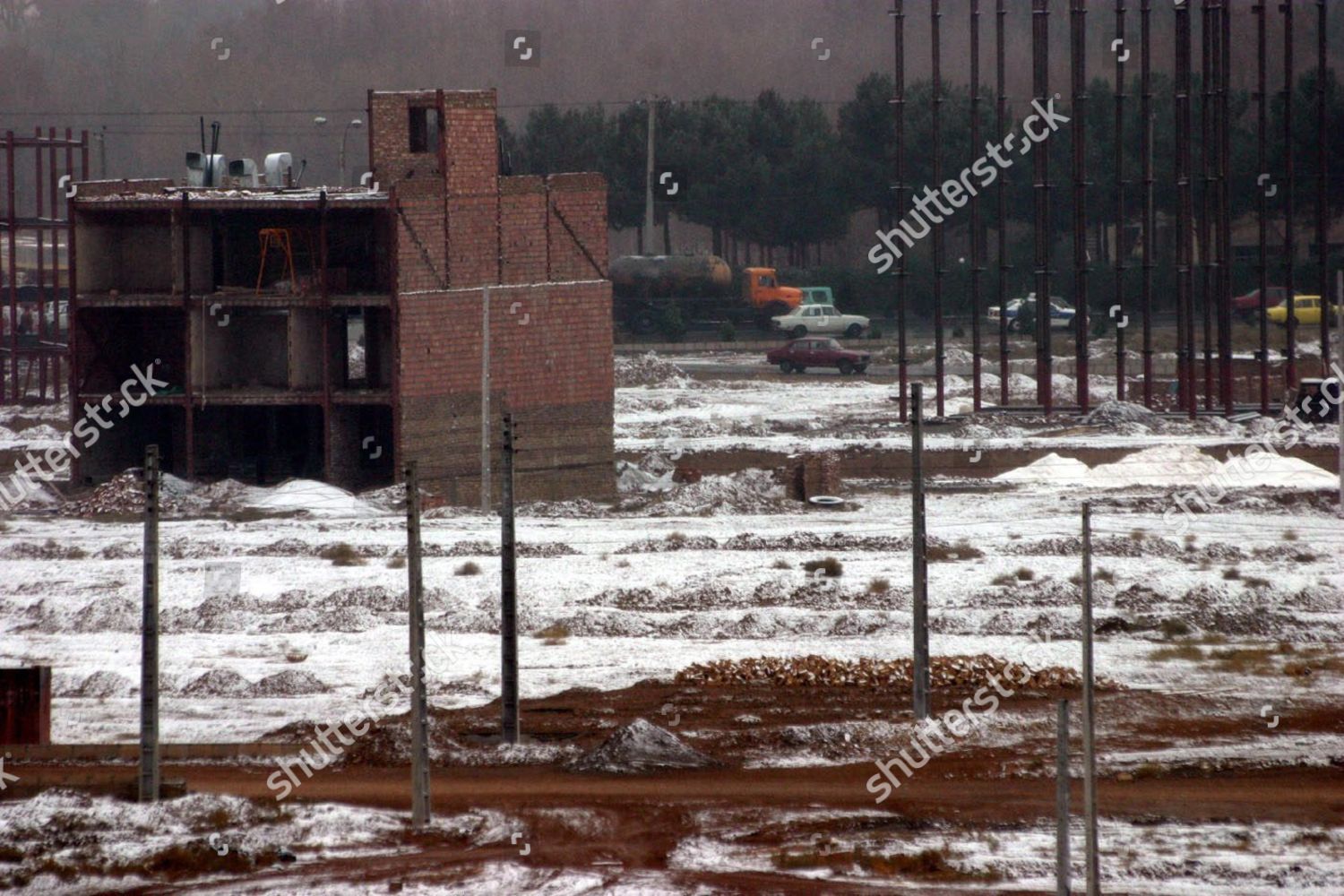 Snow Covers Landscape Iranian Kerman Province Editorial Stock Photo ...