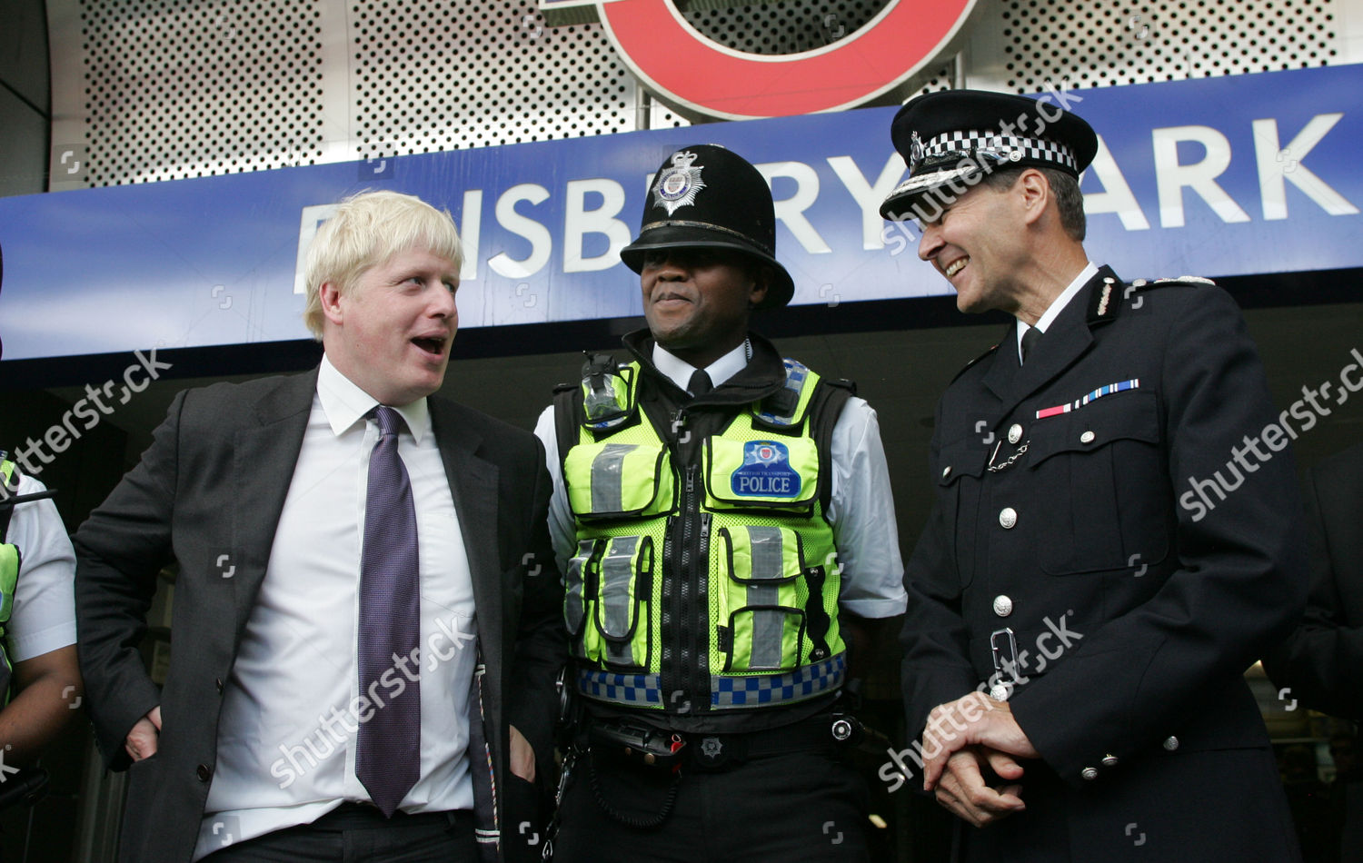 Boris Johnson Chief Constable Ian Johnson Editorial Stock Photo - Stock ...