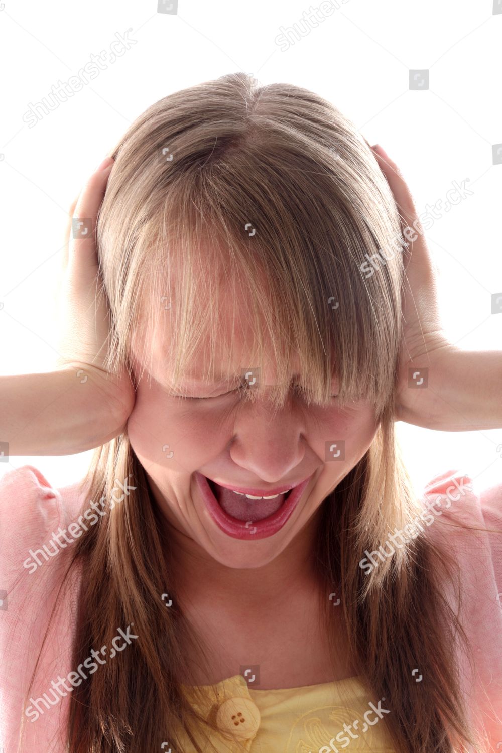 Teenage Girl Screaming Model Released Editorial Stock Photo - Stock ...