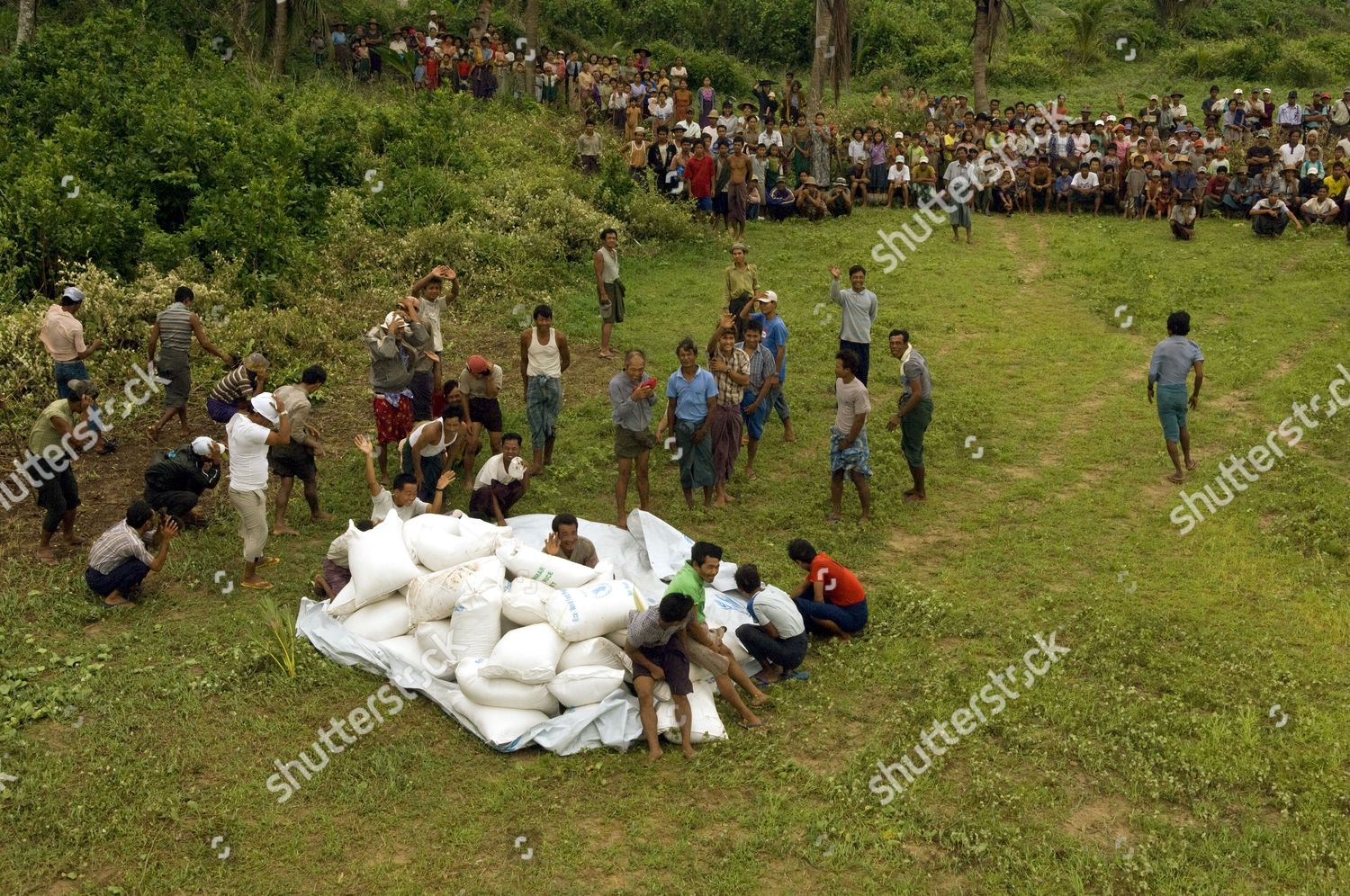 2 Tonnes Rice Dropped Un Wfp Editorial Stock Photo - Stock Image ...