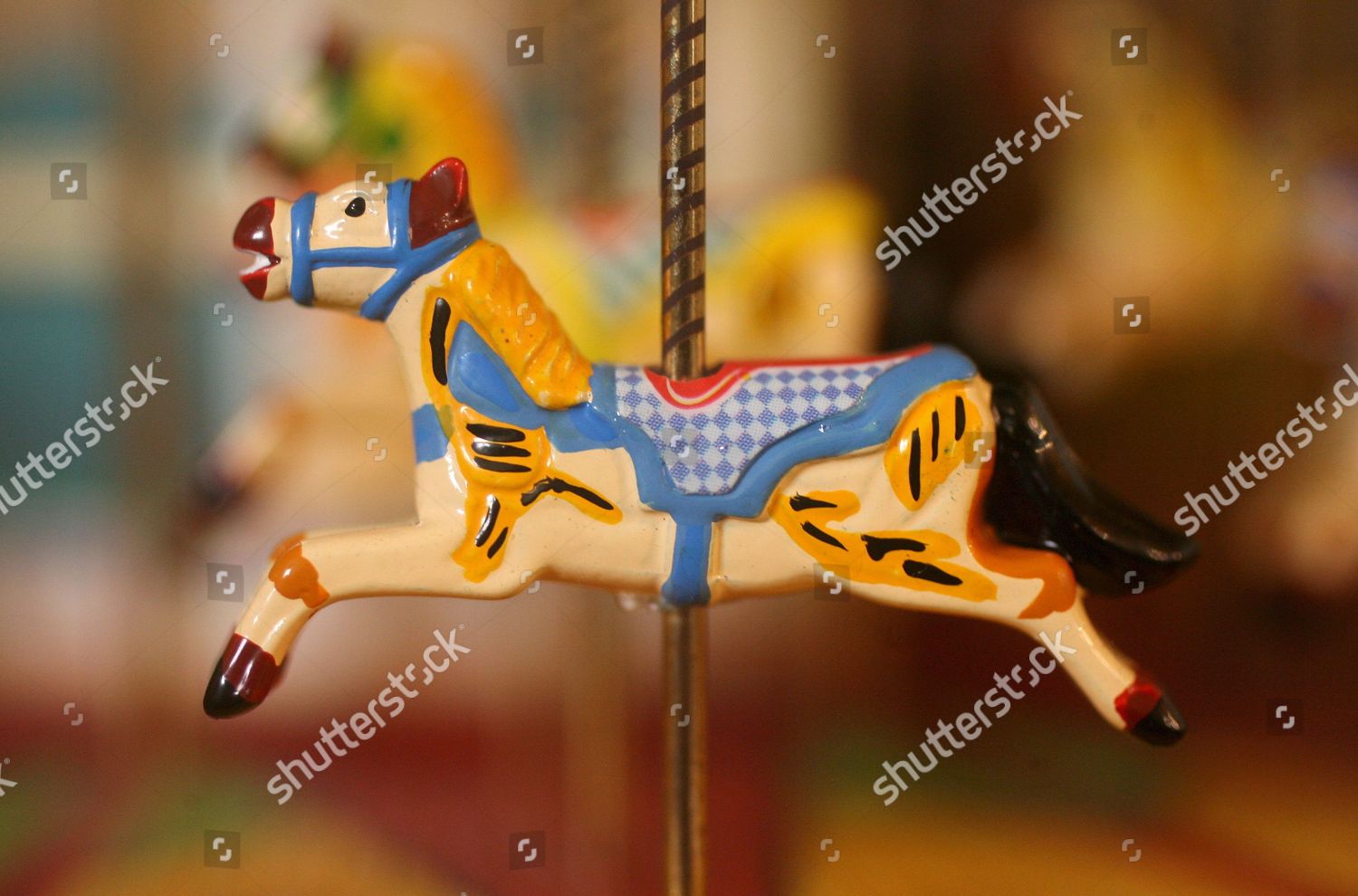Miniature Merrygoround Horse Warrior Toy Museum Editorial Stock Photo ...
