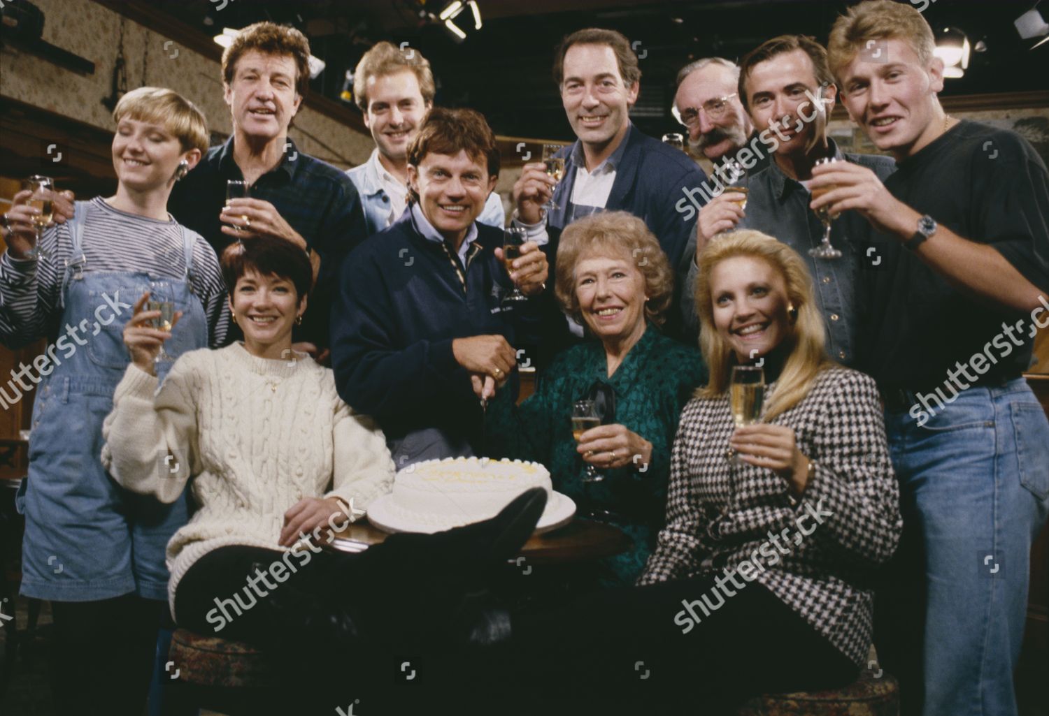 Emmerdale Cast Publicity Shots Celebrating Programmes Editorial Stock ...