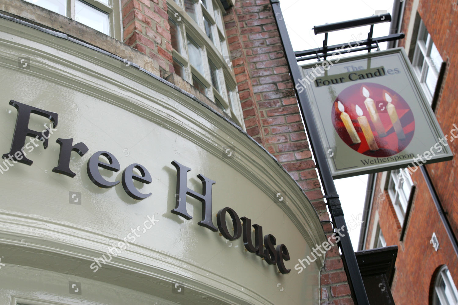 Four Candles Pub Editorial Stock Photo - Stock Image | Shutterstock