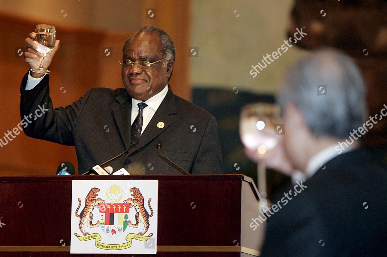 Namibian President Hifikepunye Pohamba L Makes Editorial Stock Photo ...