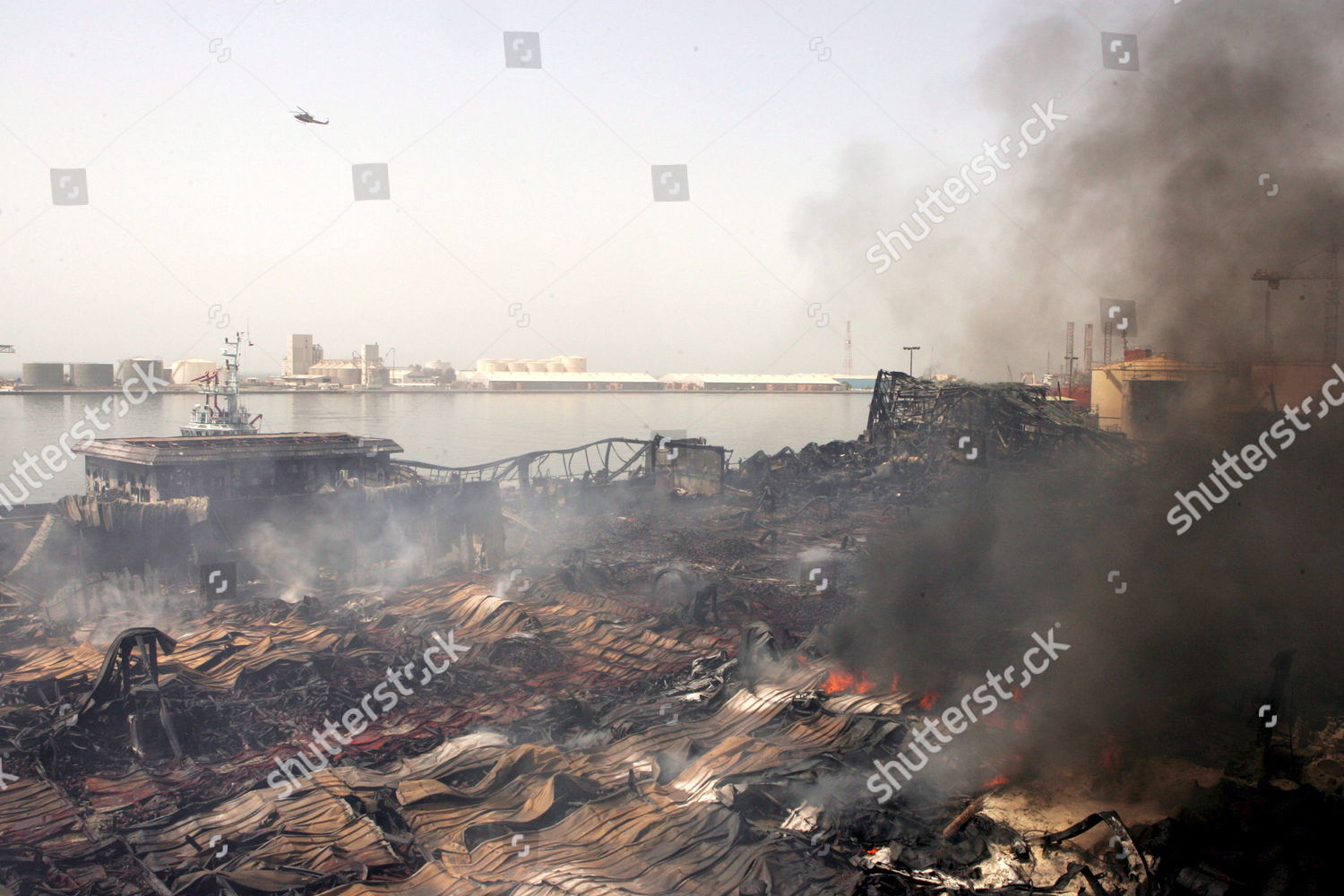 Uae Civil Defence Helicopter Flies Over Editorial Stock Photo - Stock ...