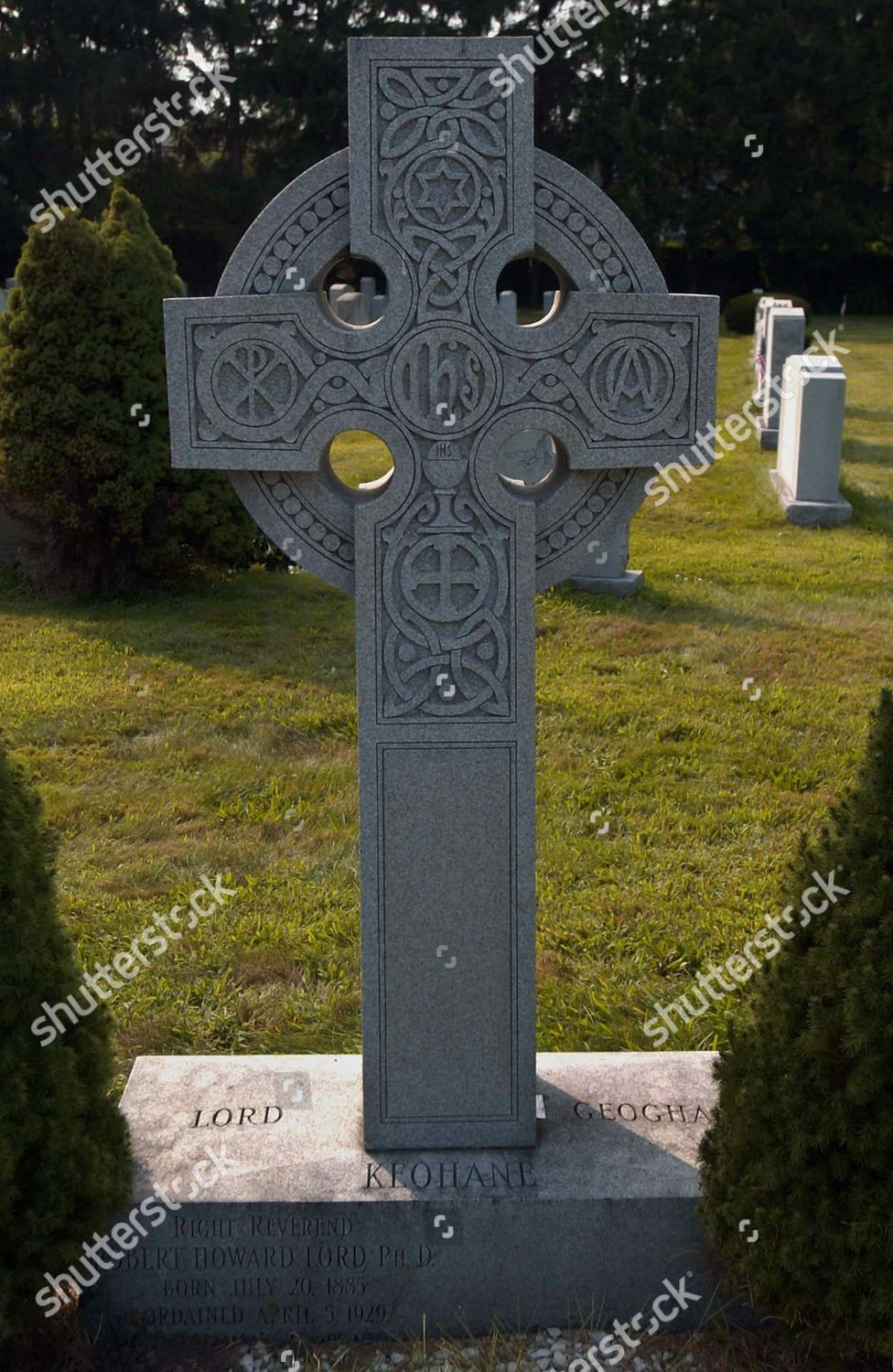 Marker Geoghan Family Graves Stands Holyhood Editorial Stock Photo ...