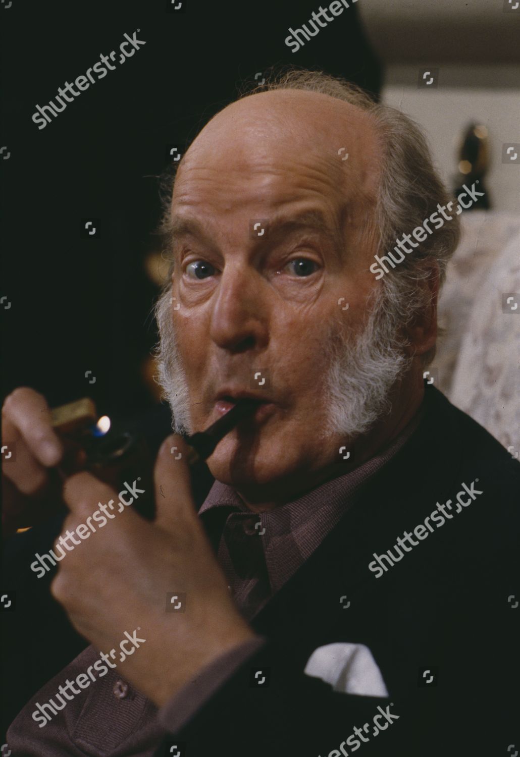 Ronald Magill Amos Brearly Visits Emmerdale Editorial Stock Photo ...
