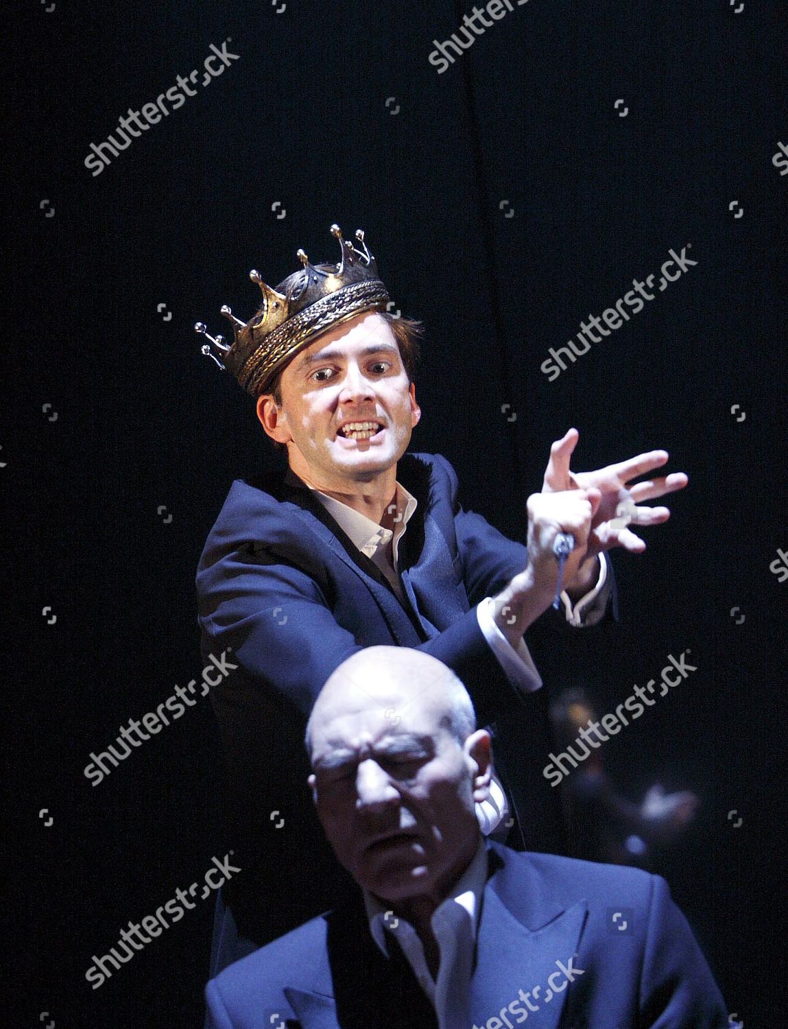 Patrick Stewart Claudius David Tennant Hamlet Editorial Stock Photo ...