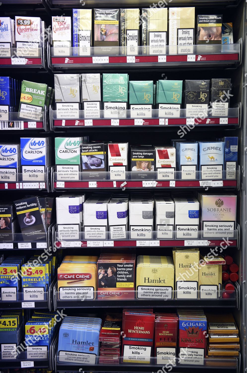 Cigarettes Sale News Agents Shop London Editorial Stock Photo - Stock ...