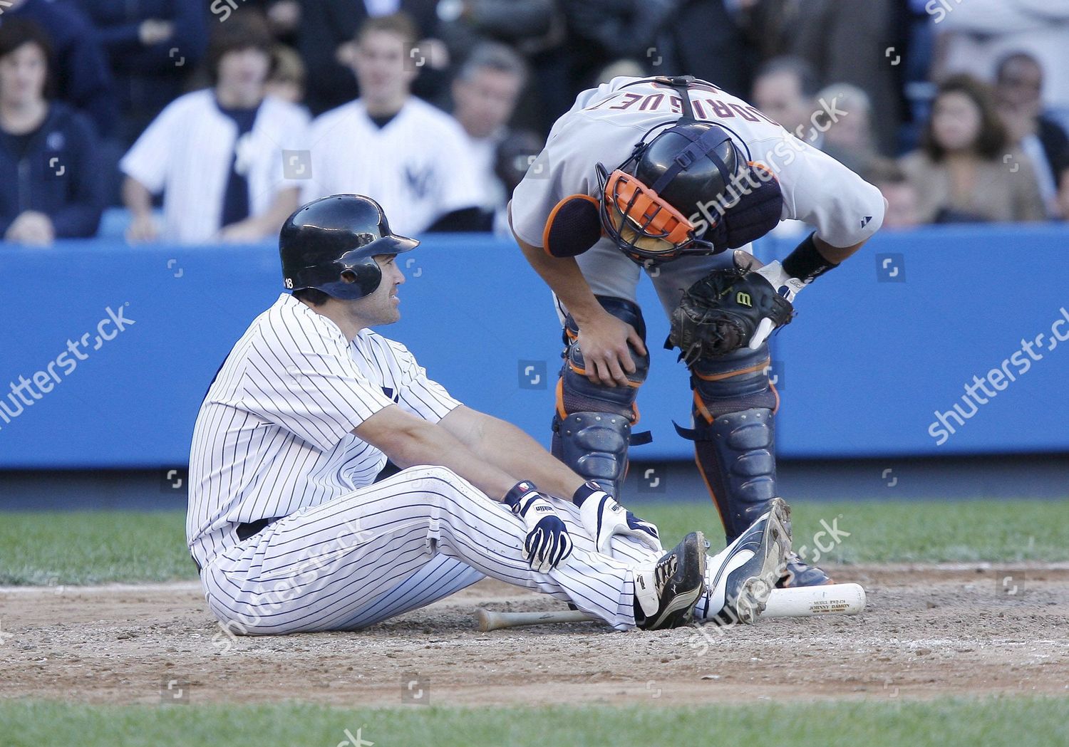 Yankees Johnny Damon L Speaks Tiger Editorial Stock Photo - Stock Image ...