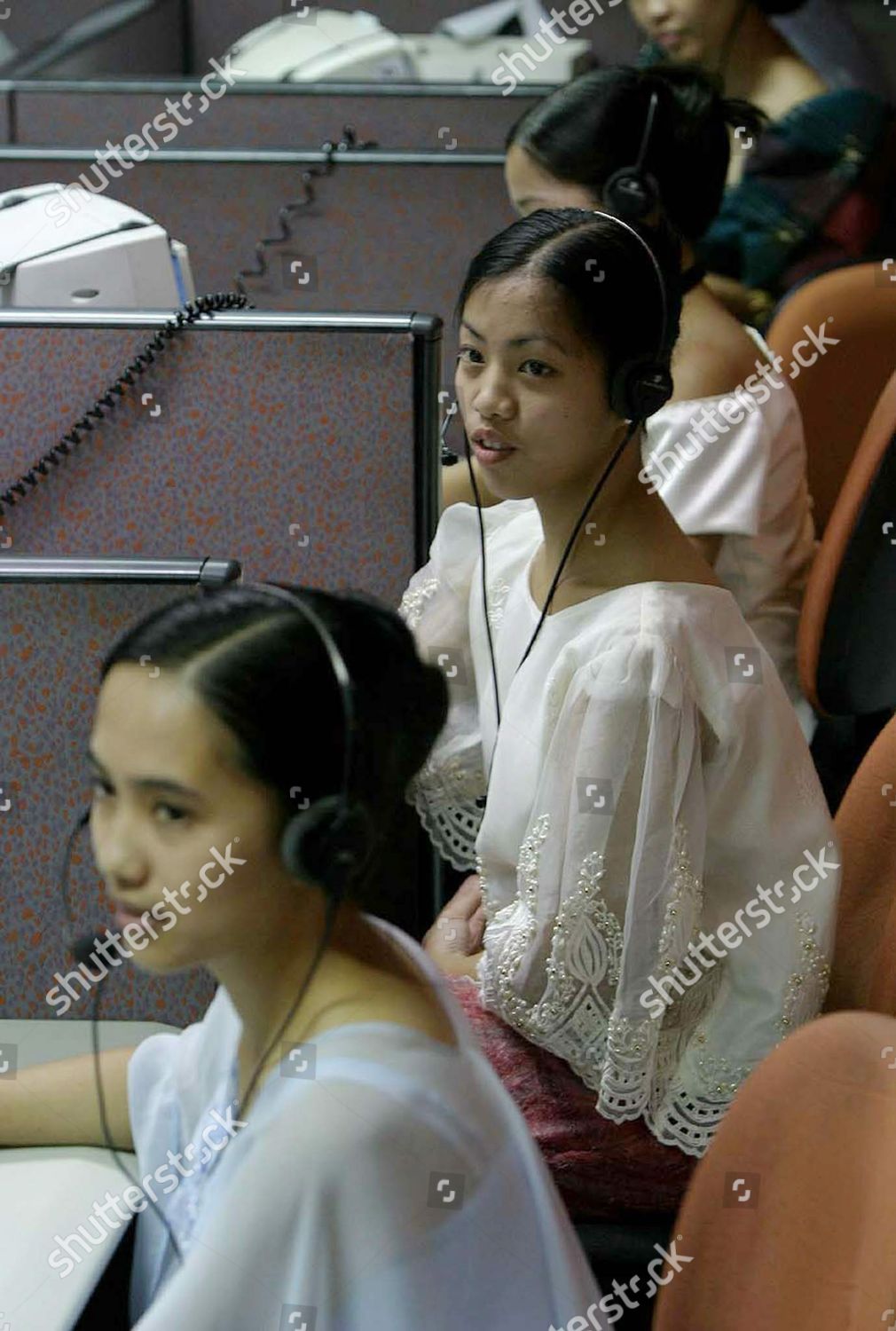 Filipino Operators Call Center Company Get Editorial Stock Photo ...