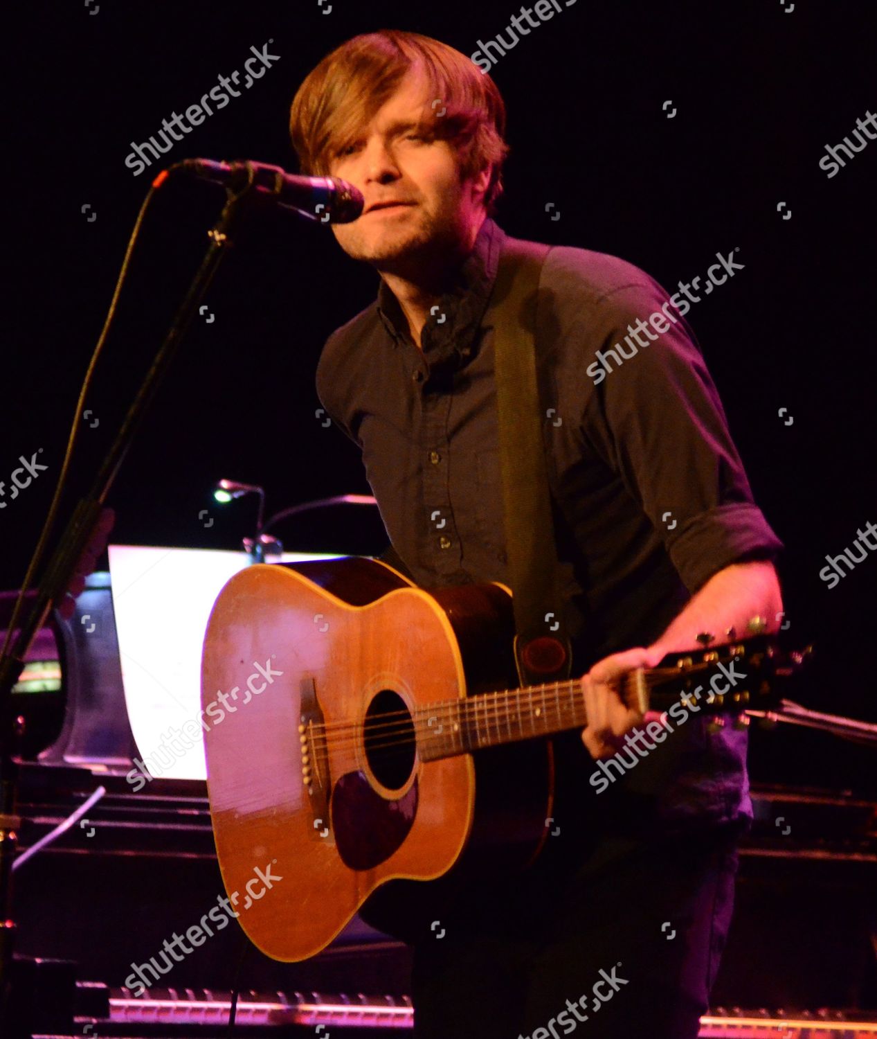 Singer Songwriter Benjamin Gibbard Performs Pabst Editorial Stock Photo ...