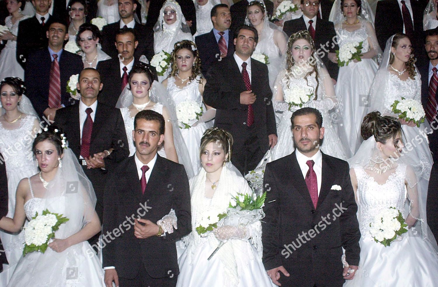 50 Syrian Couples Tied Knot Mass Editorial Stock Photo - Stock Image ...