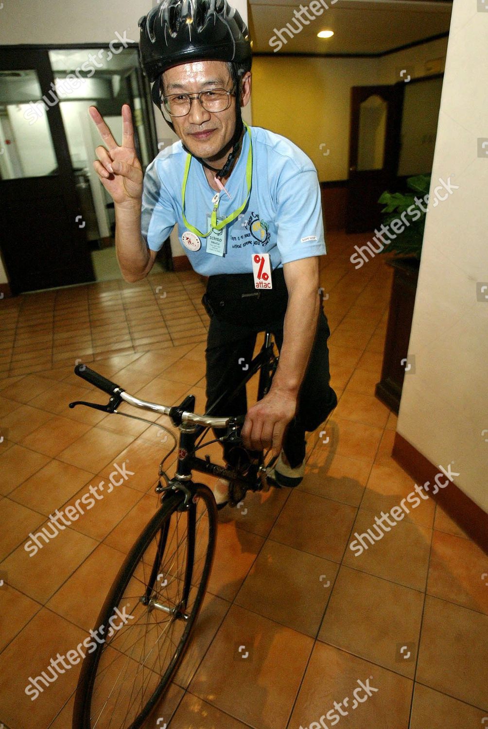 Japanese Cyclist Activist Ichiro Hirata Leaves Editorial Stock Photo ...