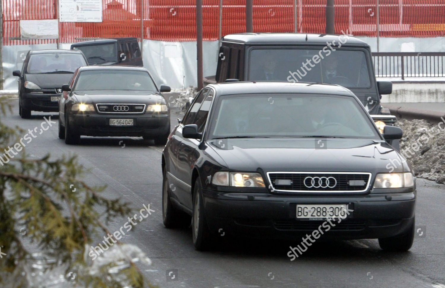 Convoy Police Vehicles Transporting General Vladimir Editorial Stock ...