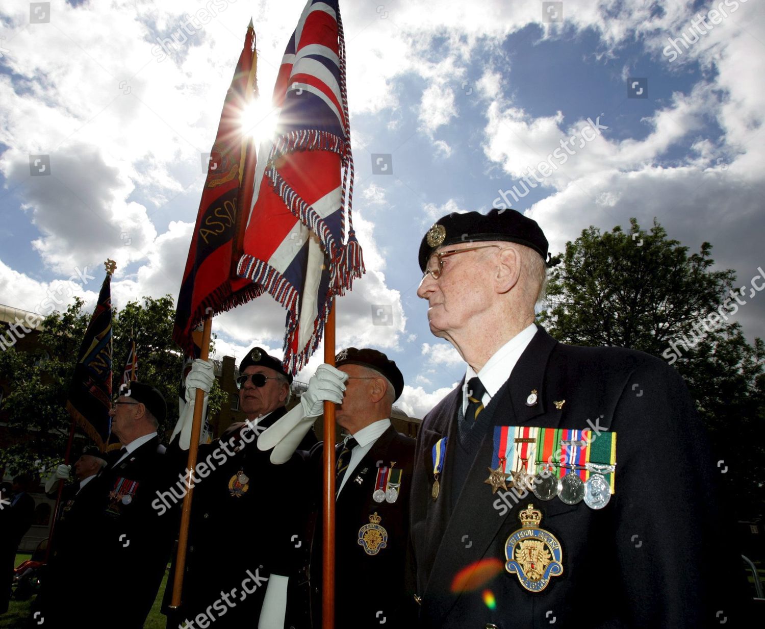Standard Bearers Royal British Legion Wait Editorial Stock Photo ...