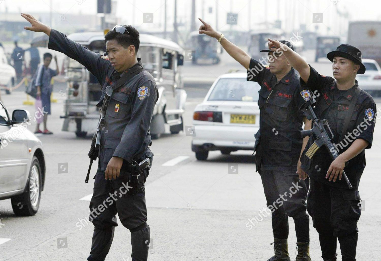 Filipino Elite Police Armed M16 Rifles Editorial Stock Photo - Stock ...