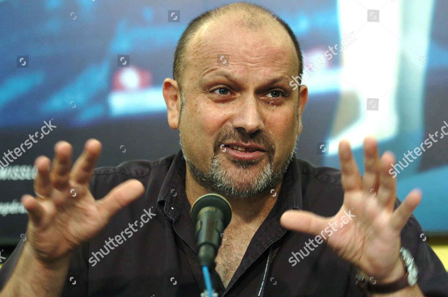 ISRAELI DIRECTOR ERAN RIKLIS ANSWERS QUESTION Editorial Stock Photo ...