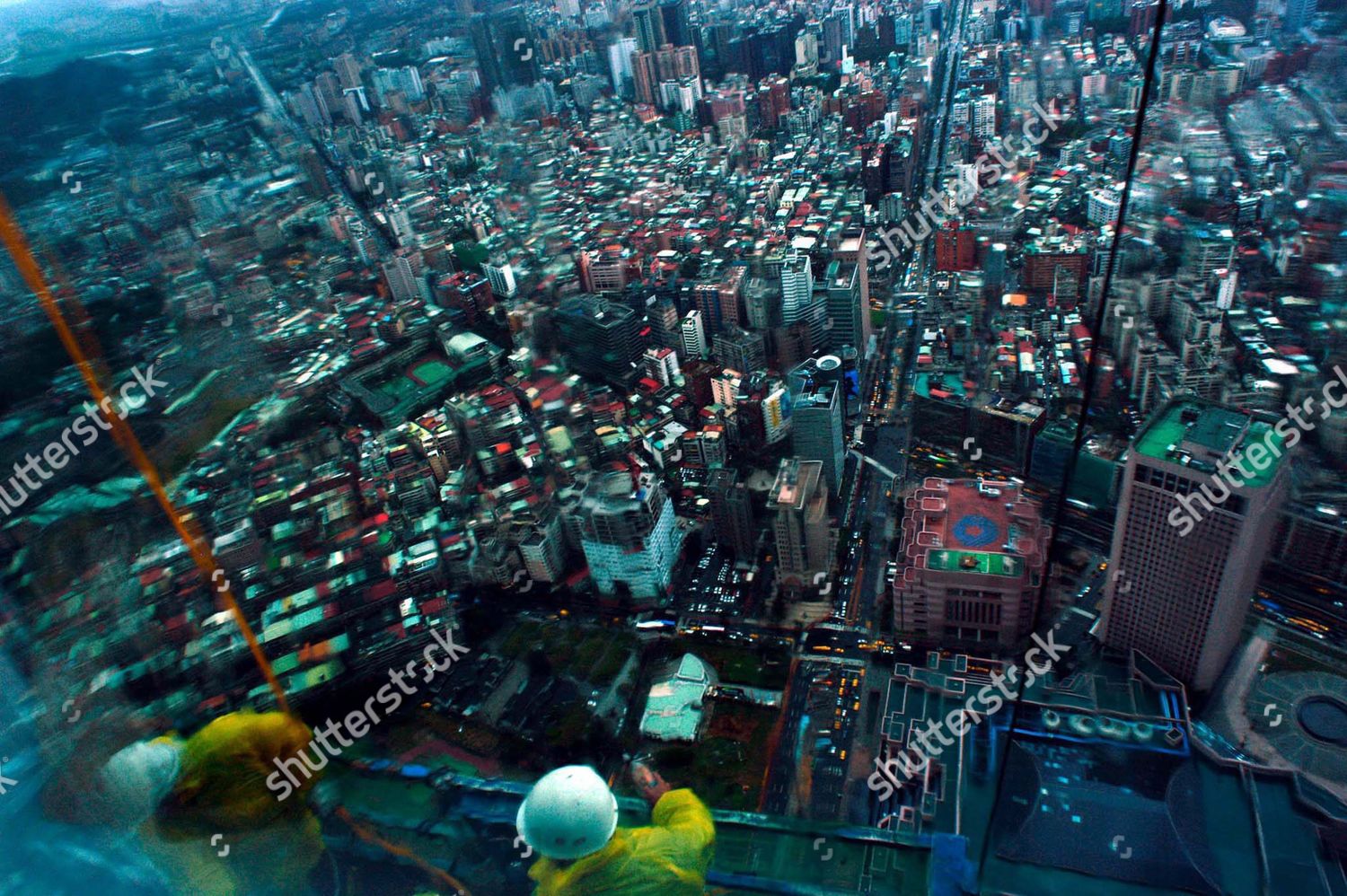 Worker Standing 382 Meters High Clean Editorial Stock Photo - Stock ...