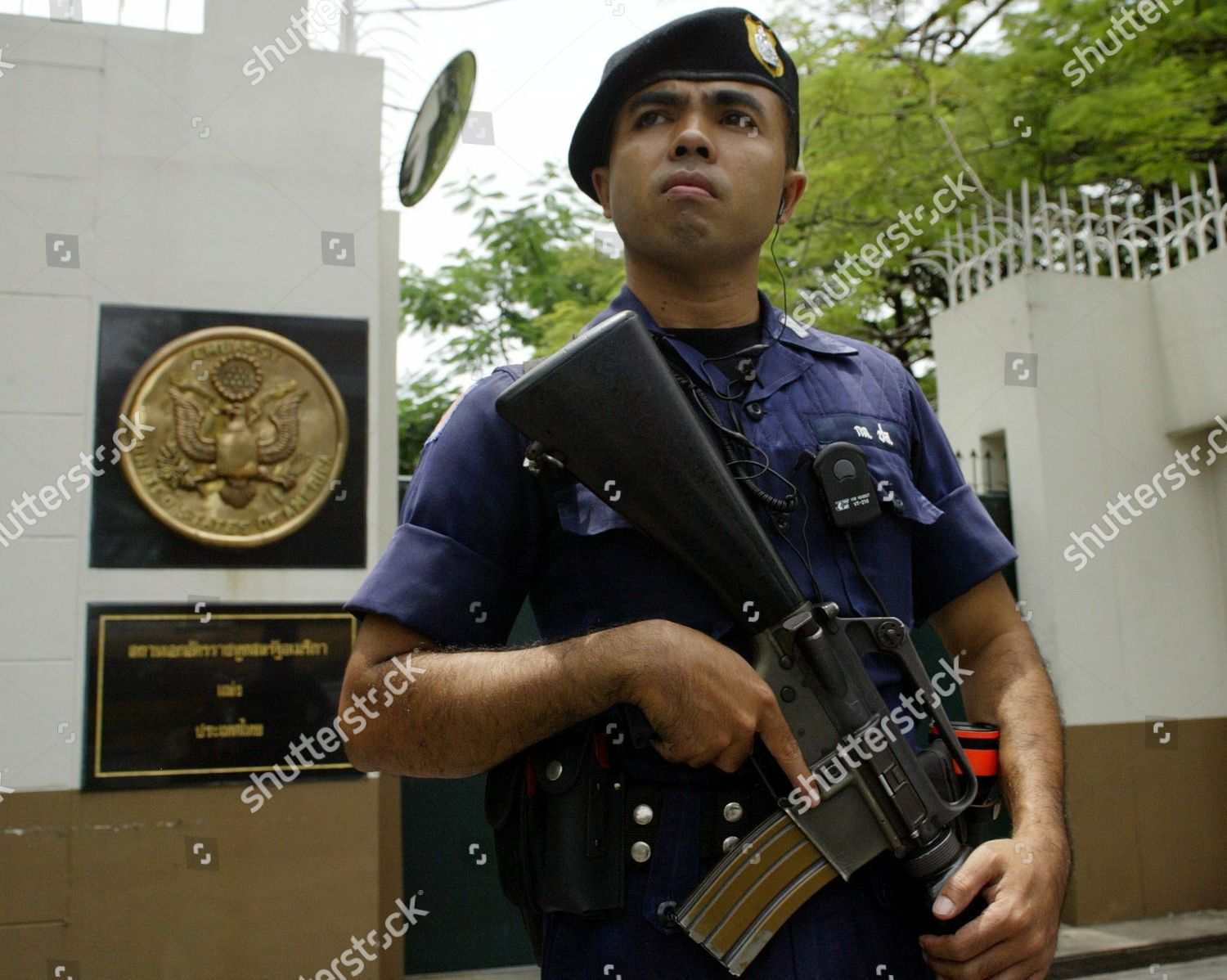 Thai Commando Guards Front Us Embassy Editorial Stock Photo - Stock ...