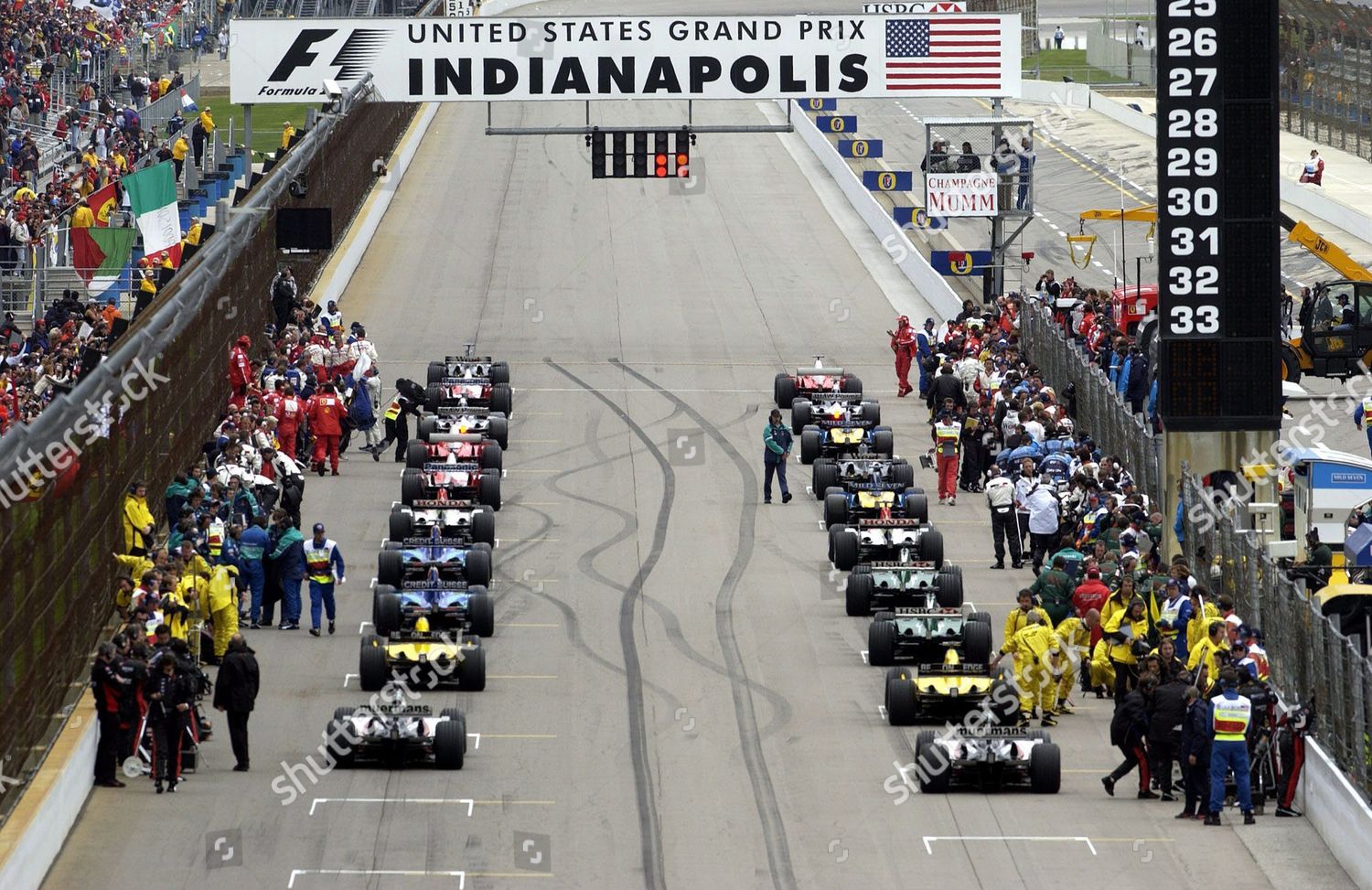 Pit Crews Move Sides Starting Grid Editorial Stock Photo - Stock Image ...