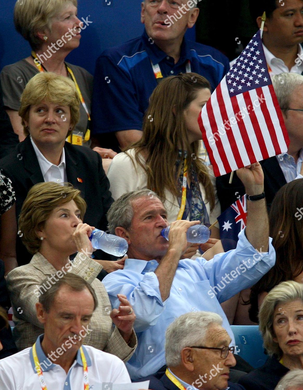 President George W Bush Wife Laura Editorial Stock Photo - Stock Image ...