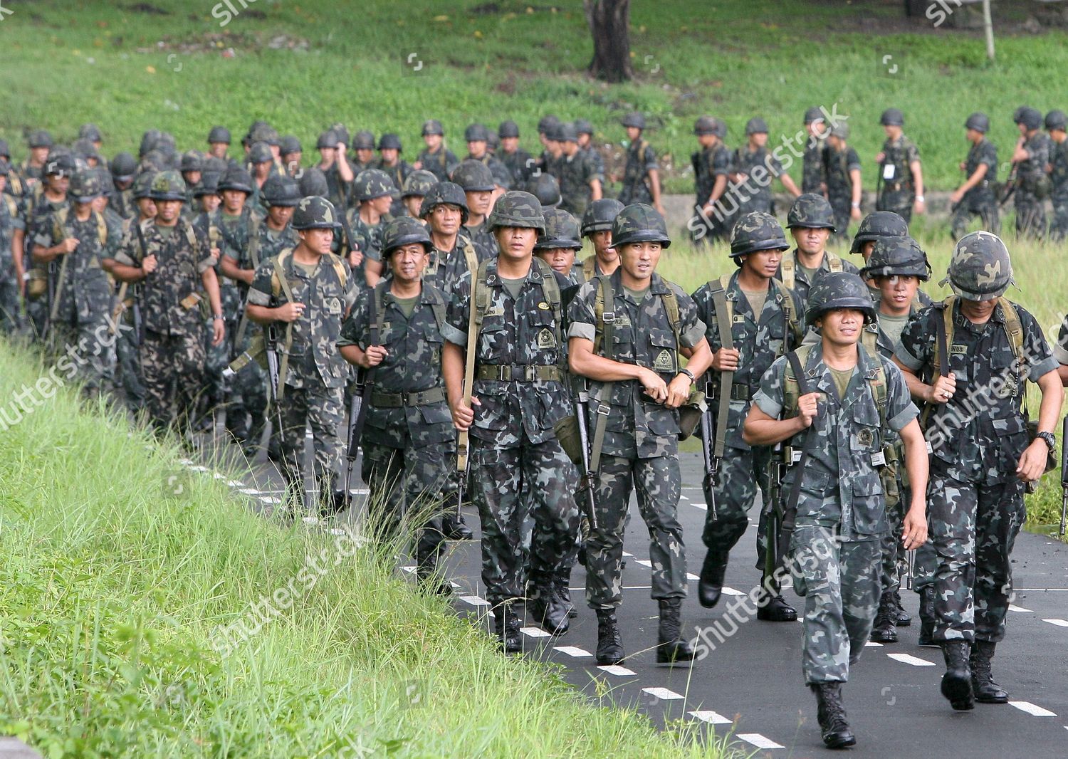 Filipino Marines Parade During Inspection On Editorial Stock Photo ...