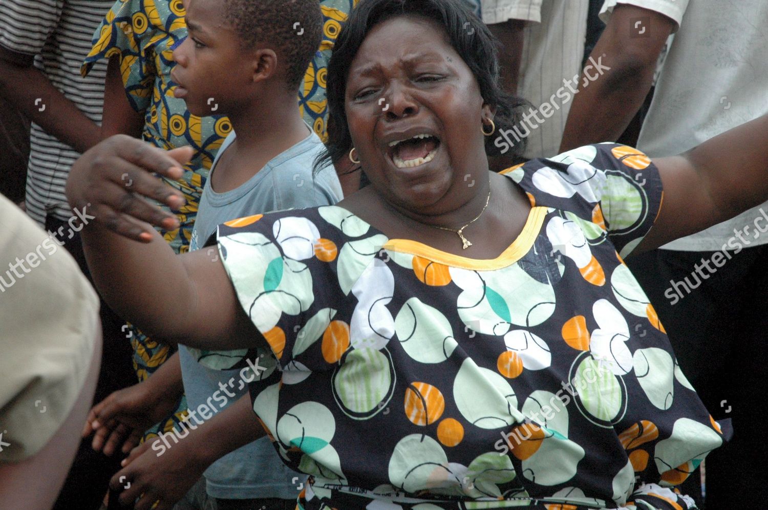 Women Cries Near Remains Plane Crash Editorial Stock Photo - Stock ...