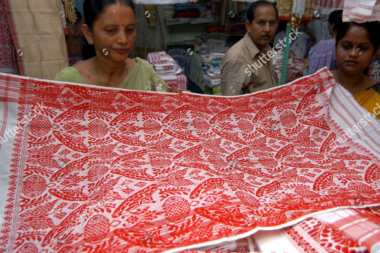 Indian People Buy Traditional Assamese Gamocha Editorial Stock Photo ...